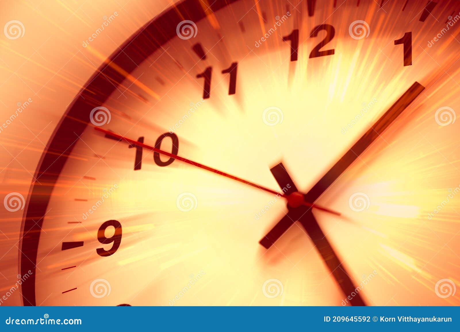 Fast Speed Times Clock Business Working Hours Moving Concept Stock ...