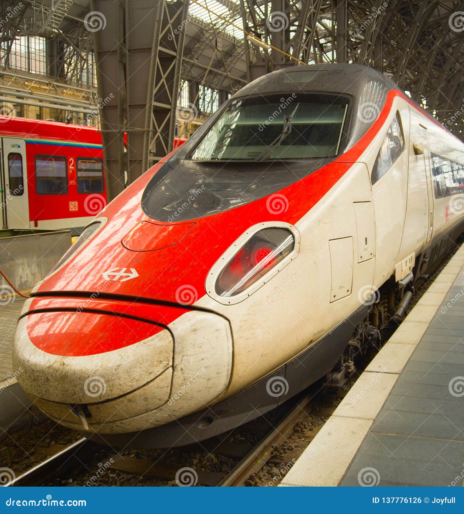 Fast Speed Train Frankfurt Germany Editorial Photo - Image of quick ...