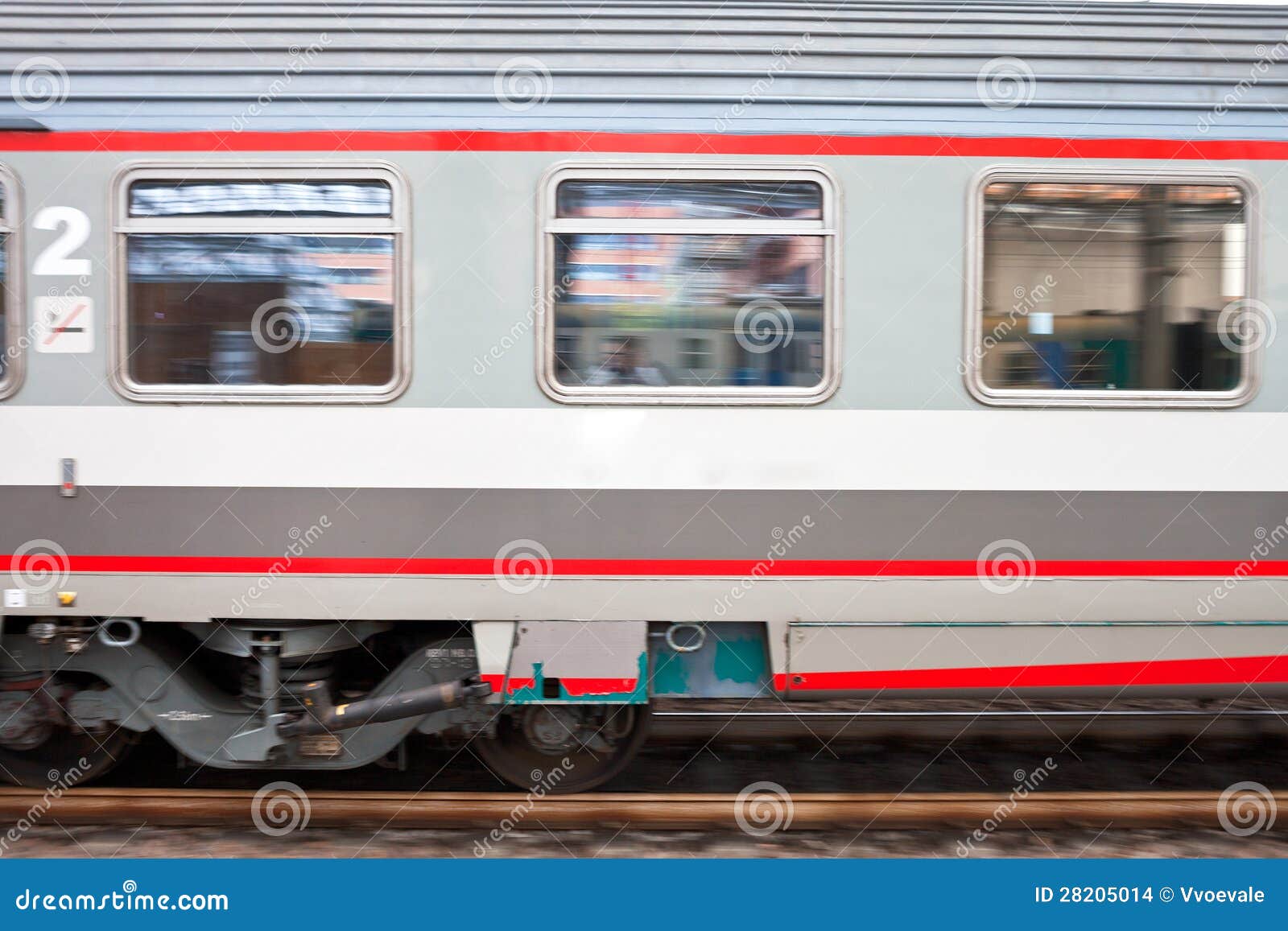 Fast Speed Train on Railway Stock Photo - Image of railroad, autumn ...