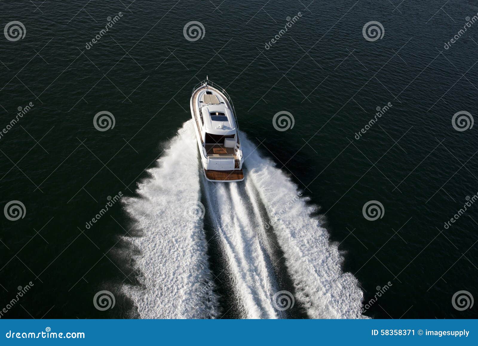 A Fast Speedboat Sailing in a Sea Stock Image - Image of nature ...