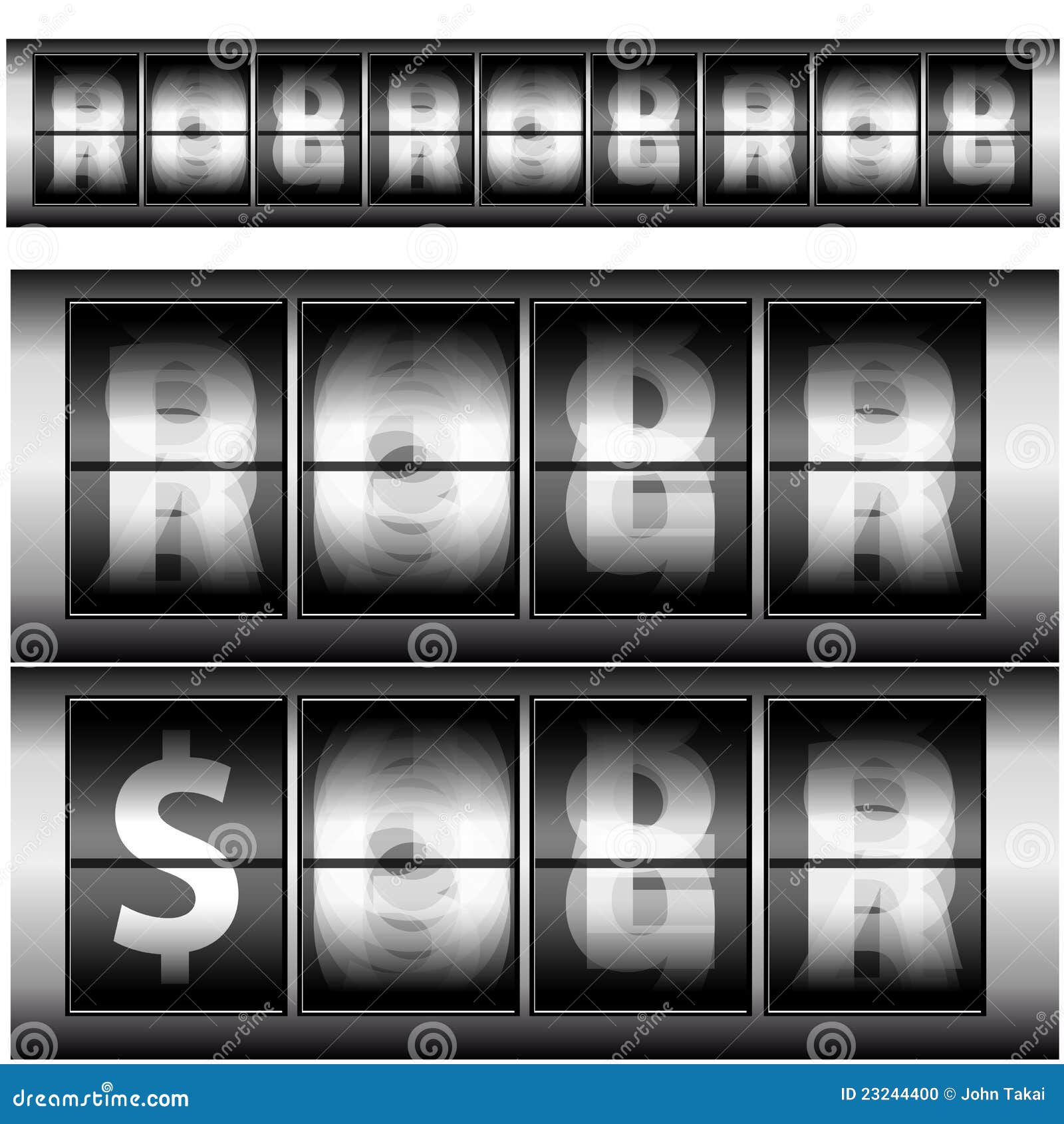 Fast Spinning Numbers Blur Effect Gauge Stock Vector - Illustration of ...