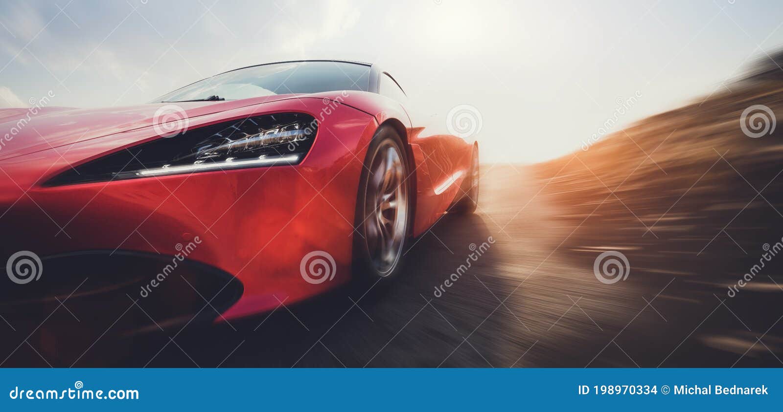 Fast Sports Car on Road in Motion Blur Editorial Stock Image - Image of ...