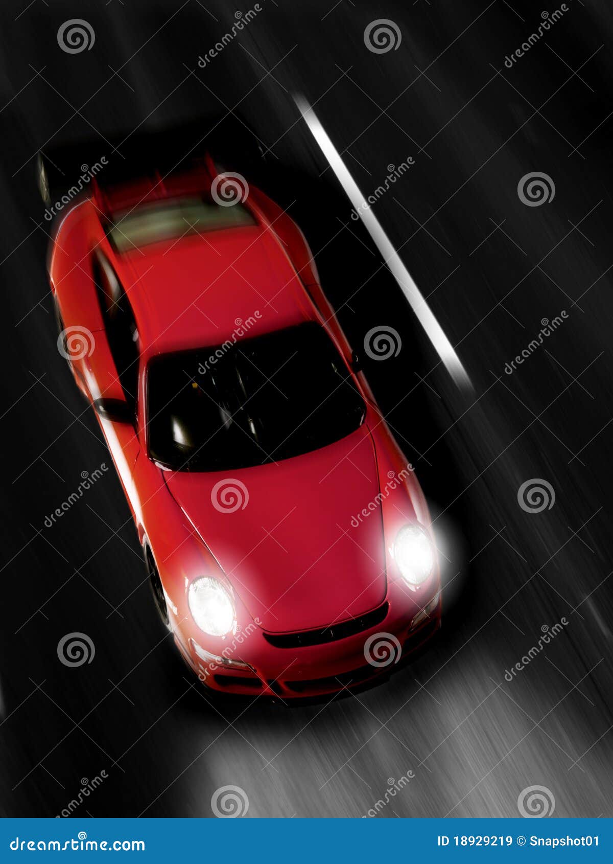 Fast sportscar at night editorial stock image. Image of auto - 18929219