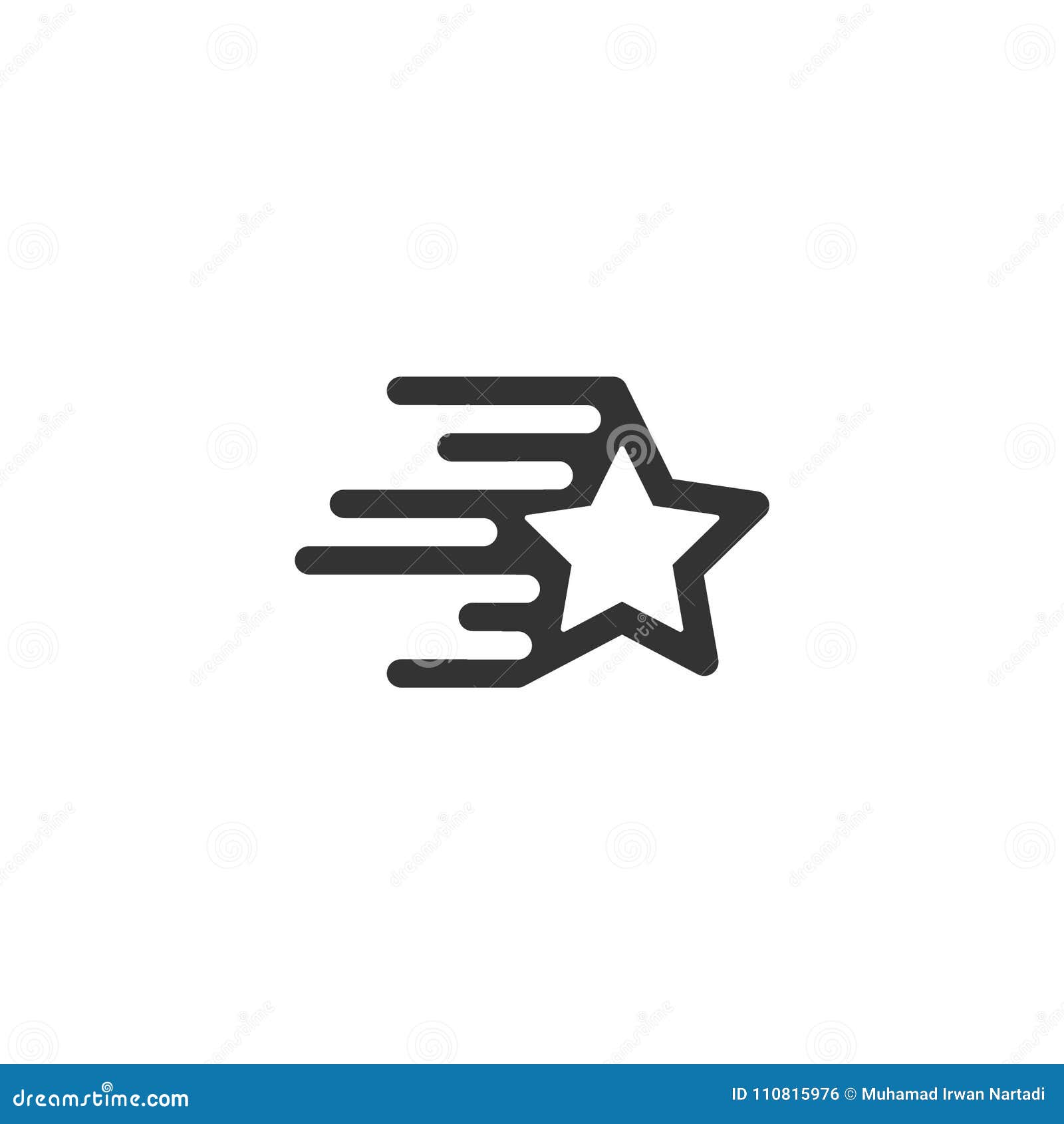 Fast Star Icon Logo Template Stock Illustration - Illustration of fast ...