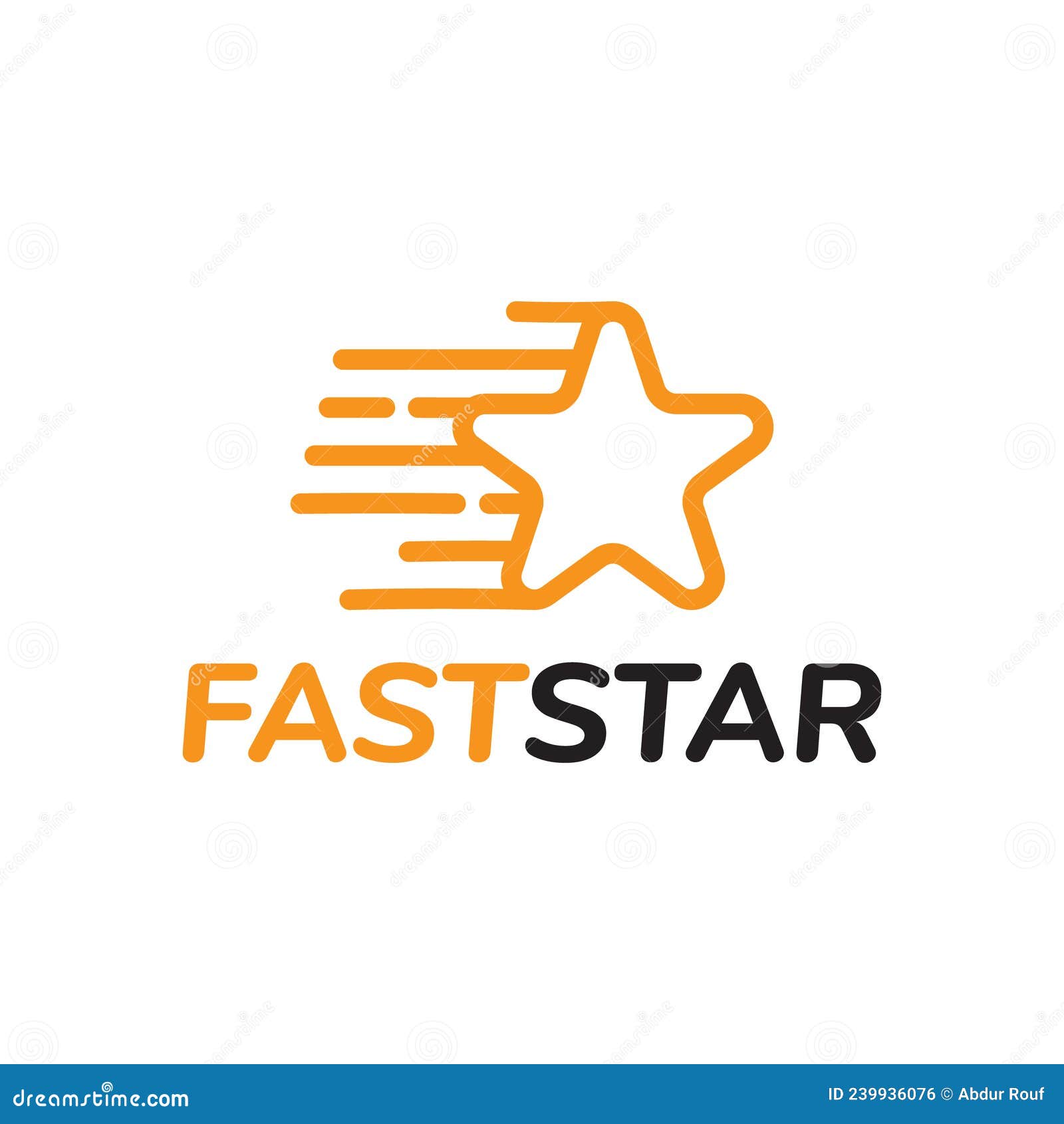Fast star logo design stock vector. Illustration of identity - 239936076