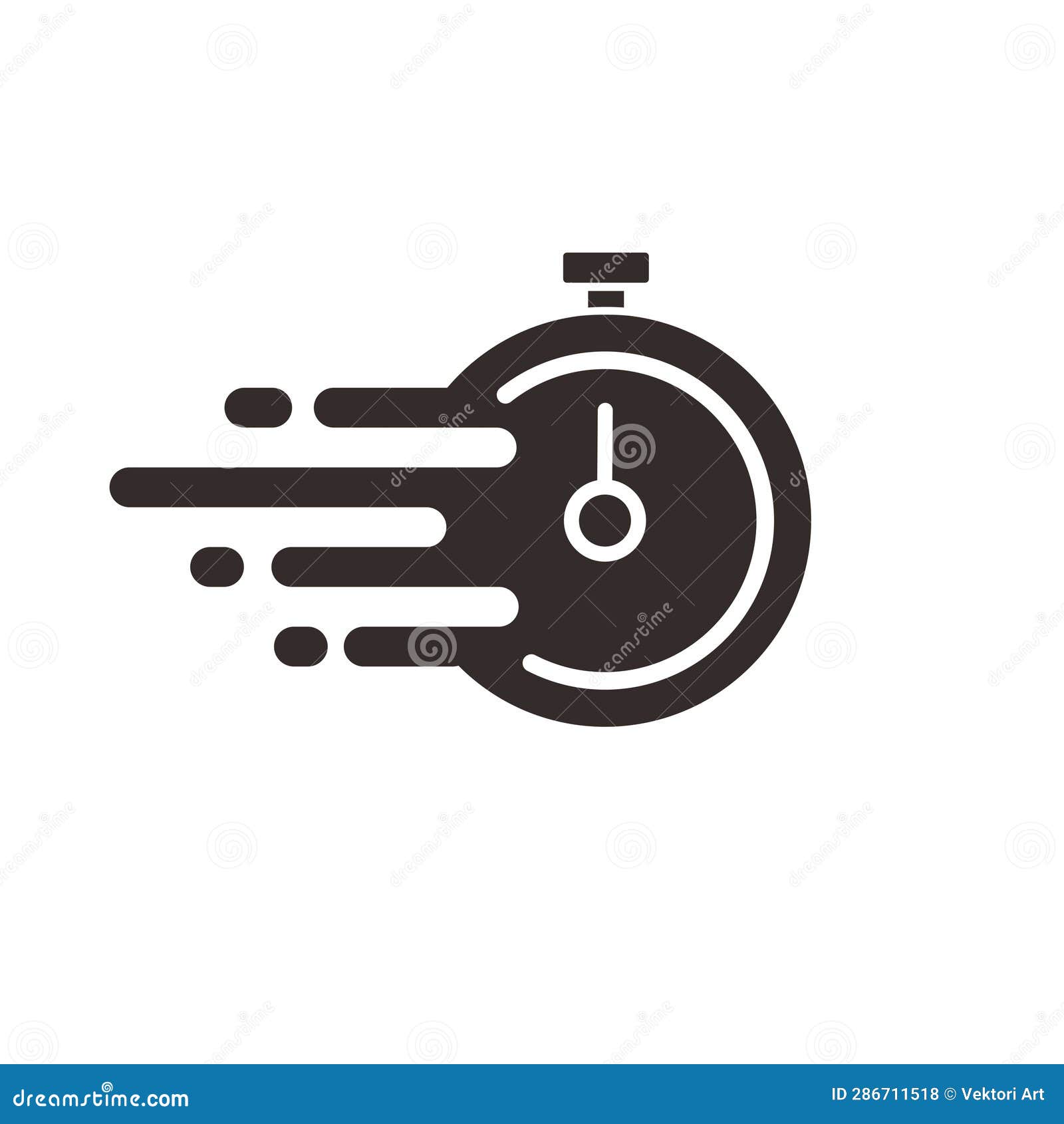 Fast Stopwatch Time Icon Design Stock Illustration - Illustration of ...