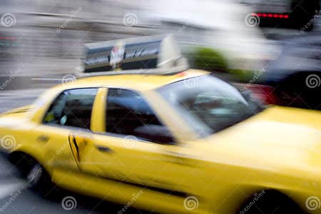 Fast Taxi stock image. Image of fast, yellow, taxi, york - 343755