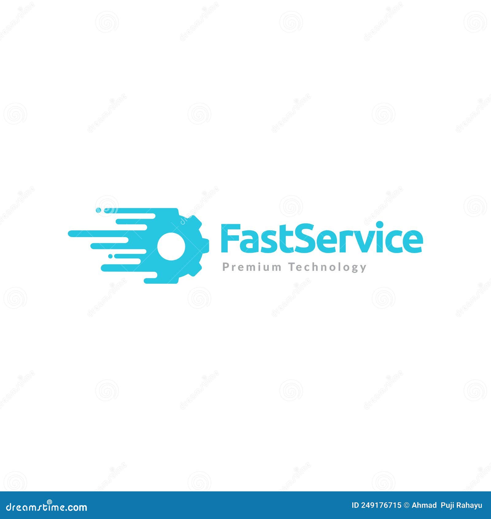 Fast Tech Gear Service Logo Design Vector Graphic Symbol Icon ...