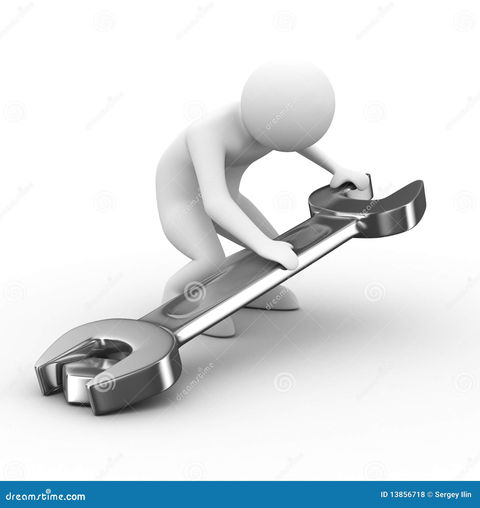 Fast Technical Help on White Stock Illustration - Illustration of metal ...