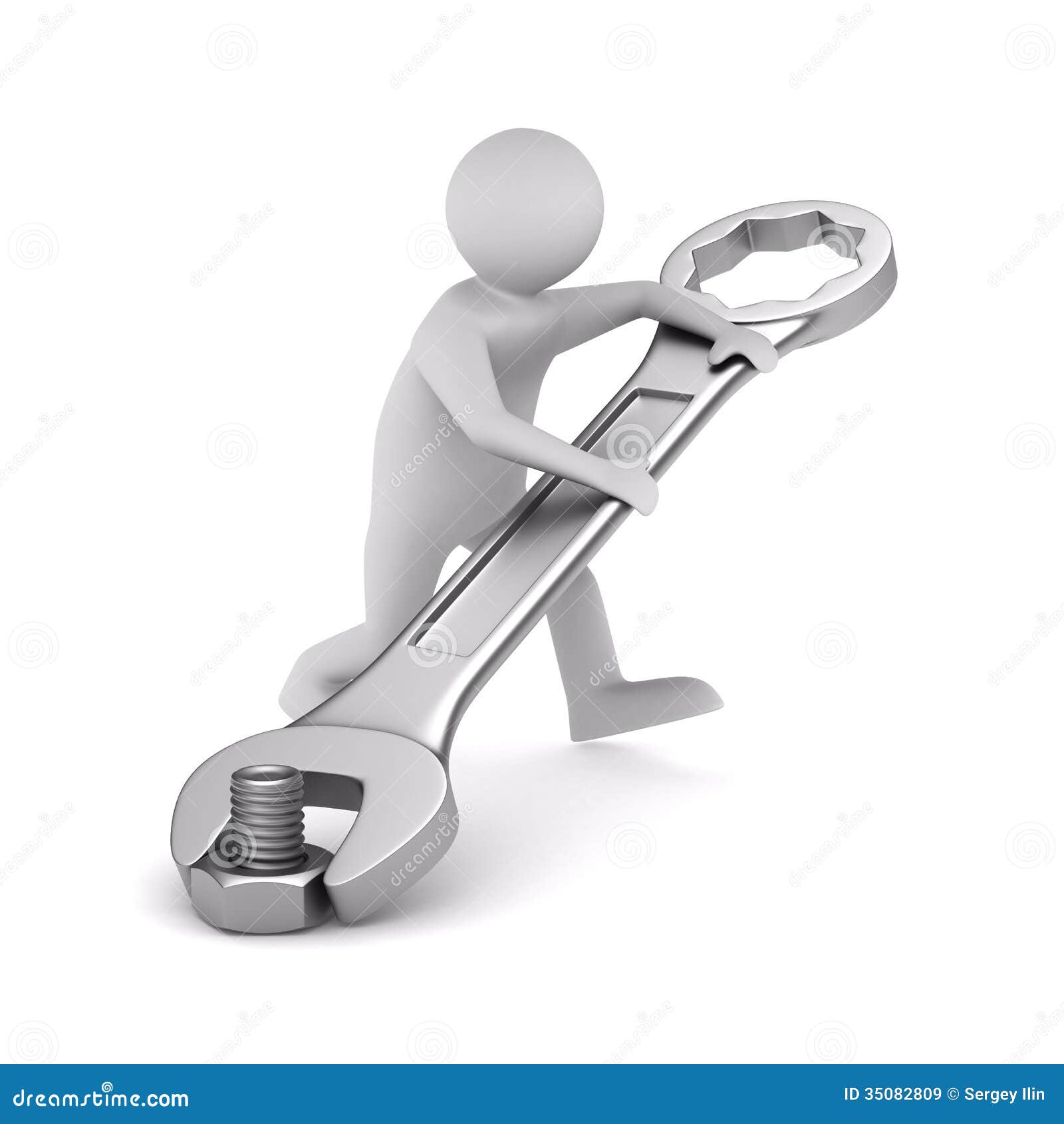 Fast Technical Help on White Stock Illustration - Illustration of steel ...