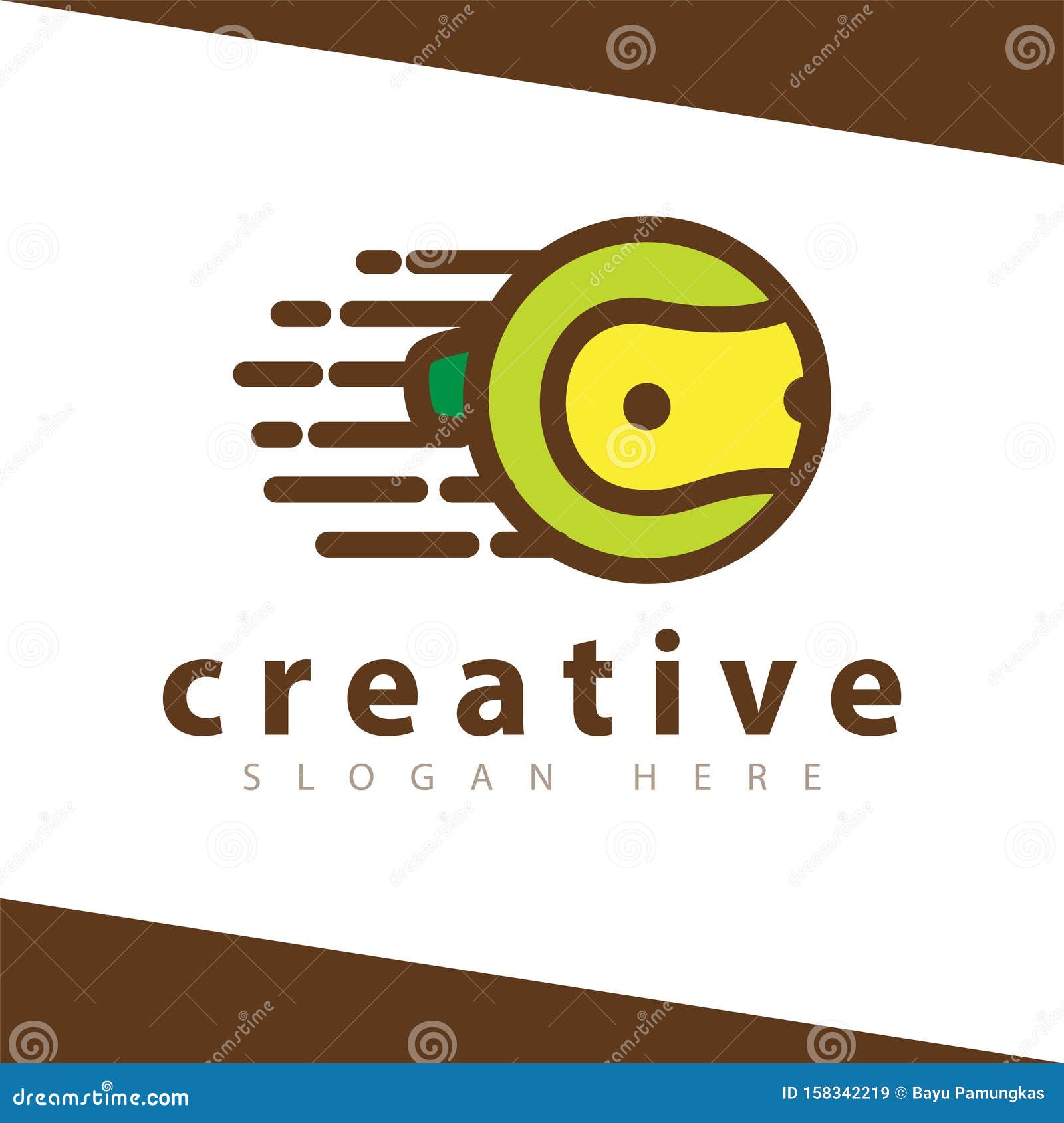 Fast Tennis Ball Logo Design Vector Stock Vector - Illustration of ...
