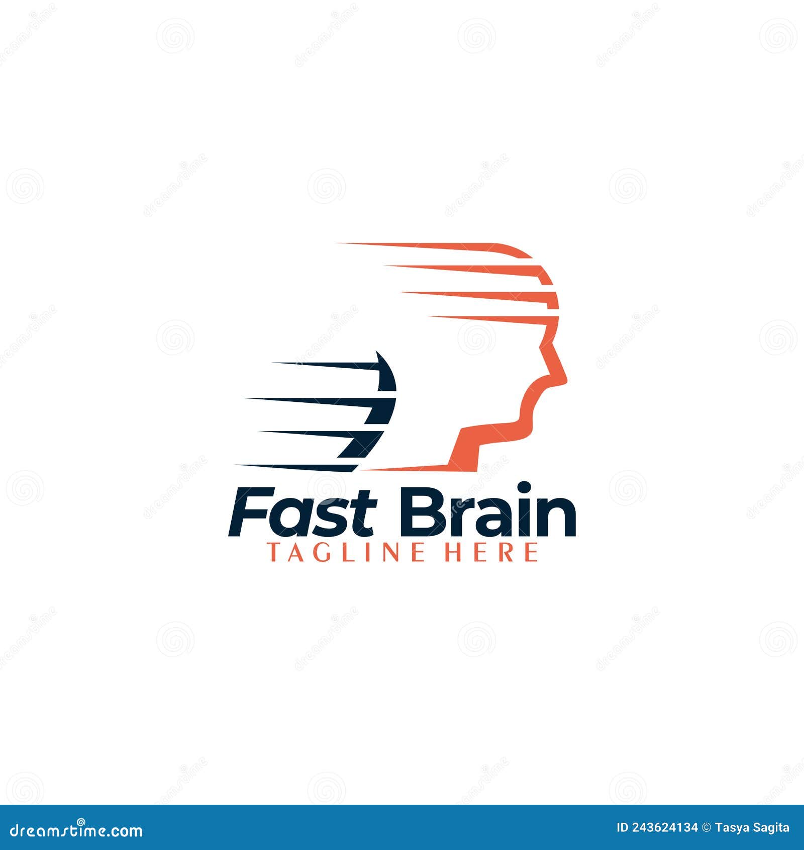 Fast Think Logo Icon Vector Isolated Stock Vector - Illustration of ...