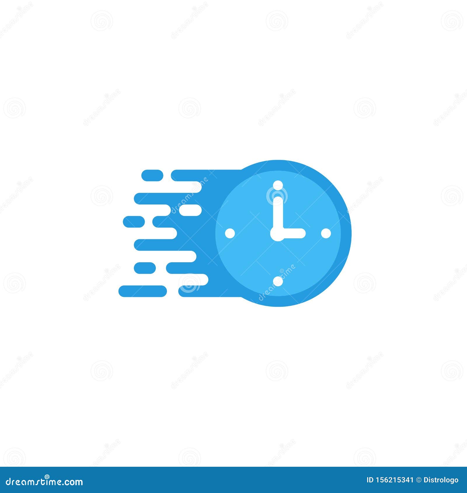 Fast Time Delivery Icon. Stopwatch in Motion. Deadline Concept Design ...