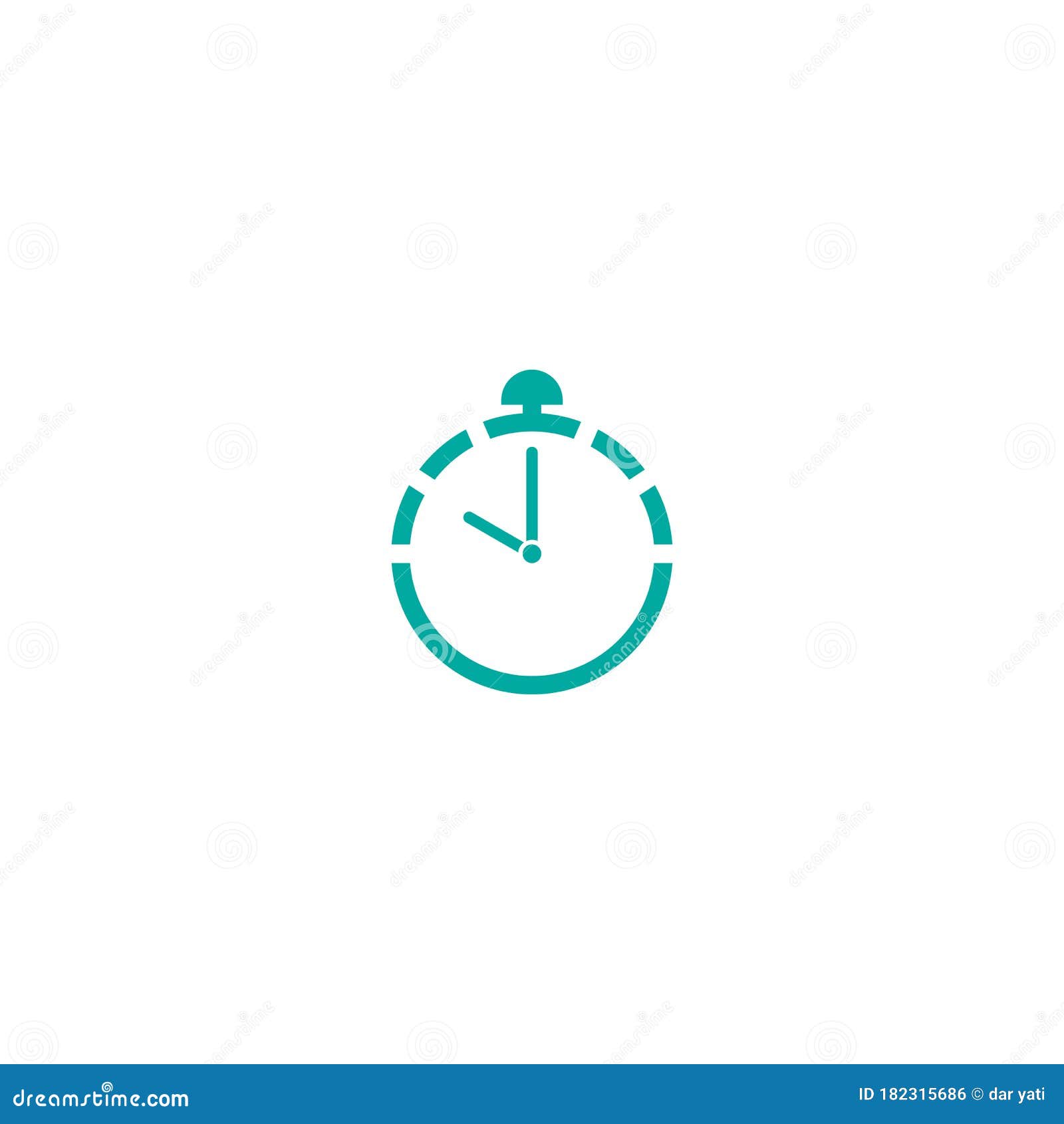 Fast Time Icon Logo Design stock vector. Illustration of vector - 182315686