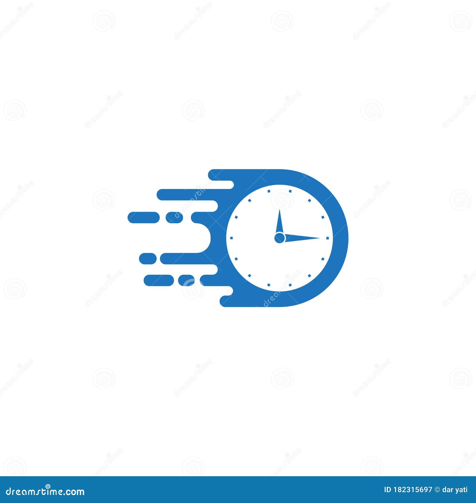 Fast Time Icon Logo Design stock vector. Illustration of delivery ...