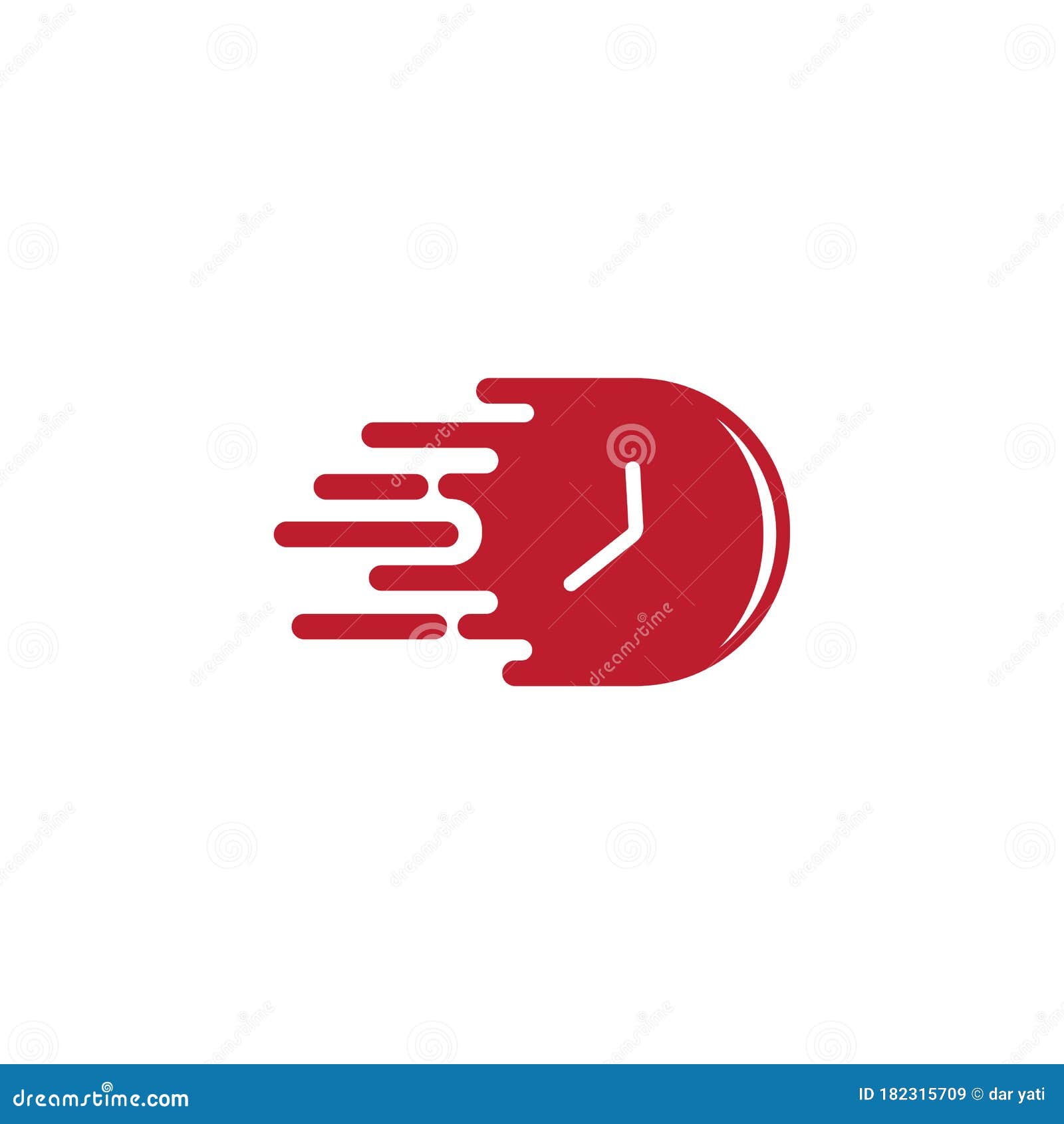Fast Time Icon Logo Design stock vector. Illustration of quick - 182315709
