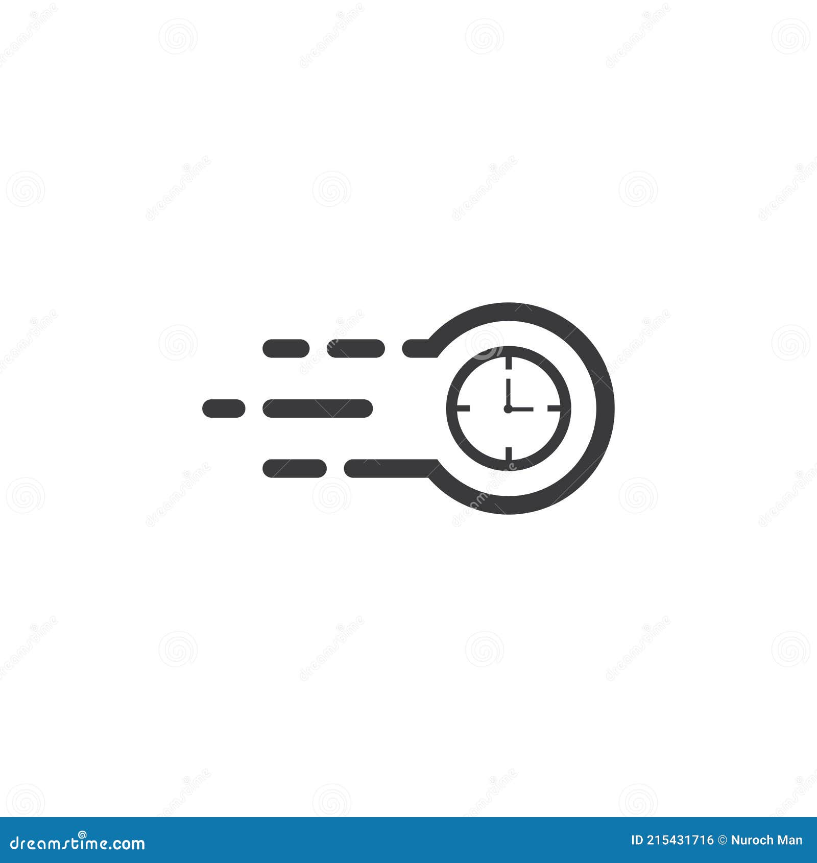 Fast Time Icon Logo Design Vector. Stock Vector - Illustration of delay ...