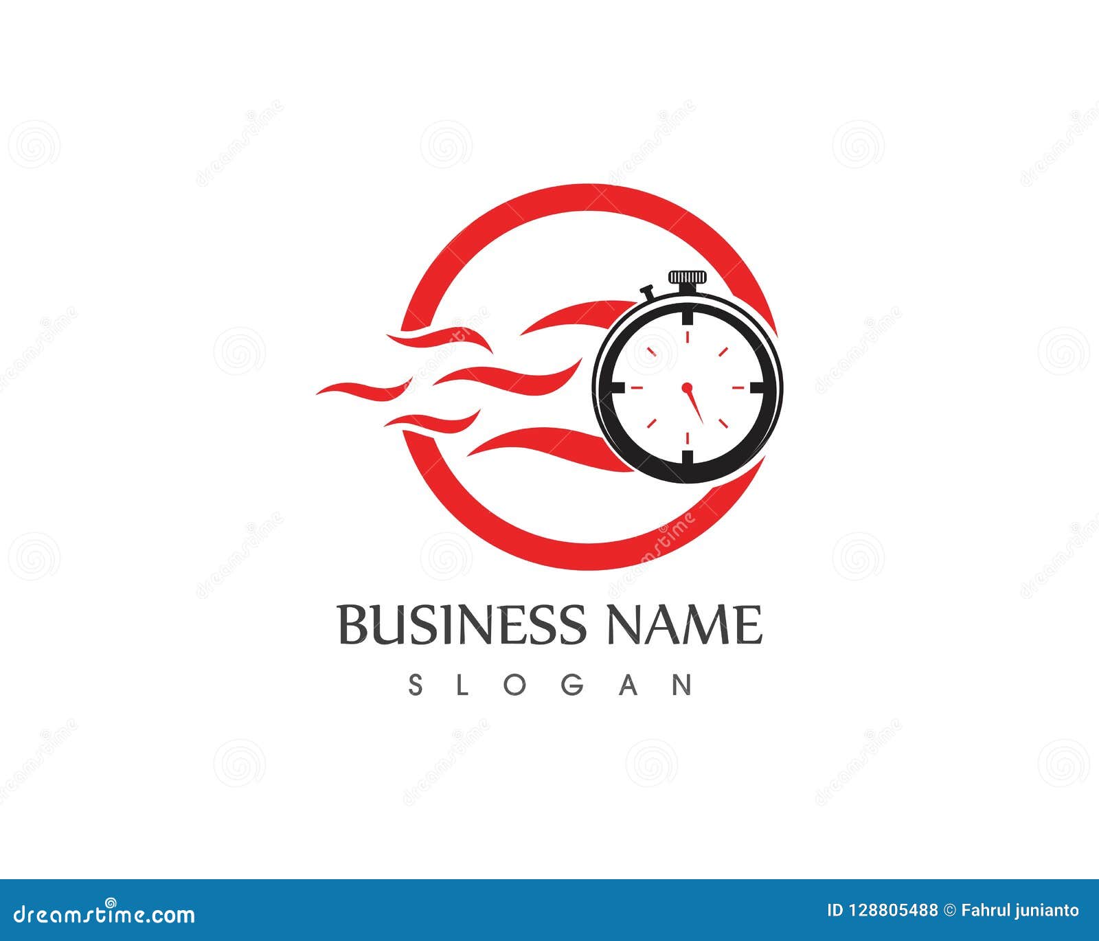 Fast Time Icon Logo Template Stock Vector - Illustration of display ...