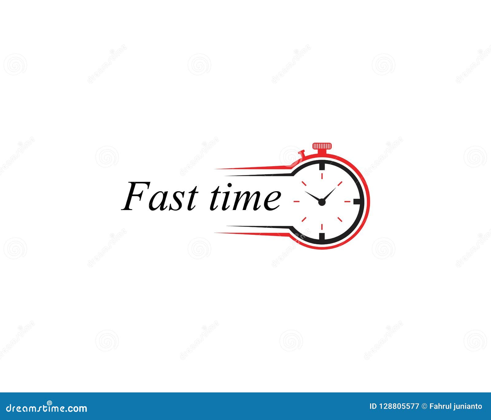 Fast Time Icon Logo Template Stock Vector - Illustration of reminder ...