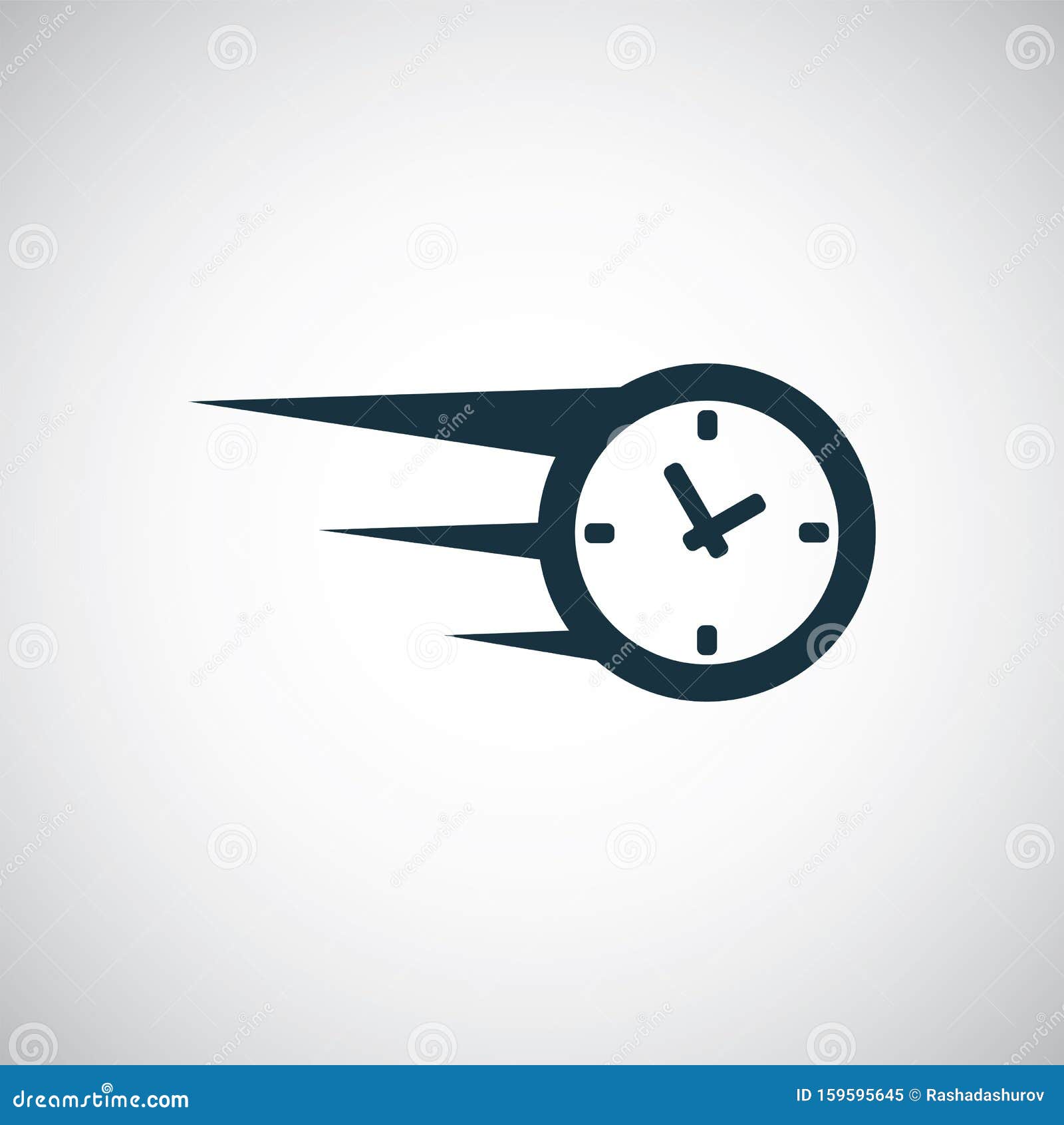 Fast time icon for web and stock vector. Illustration of symbol - 159595645