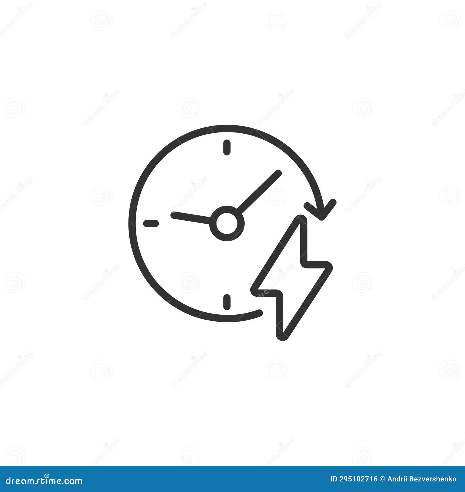 Fast Time Line Icon. Time, Clock, Quick, Speed, Rapid, Accelerate ...