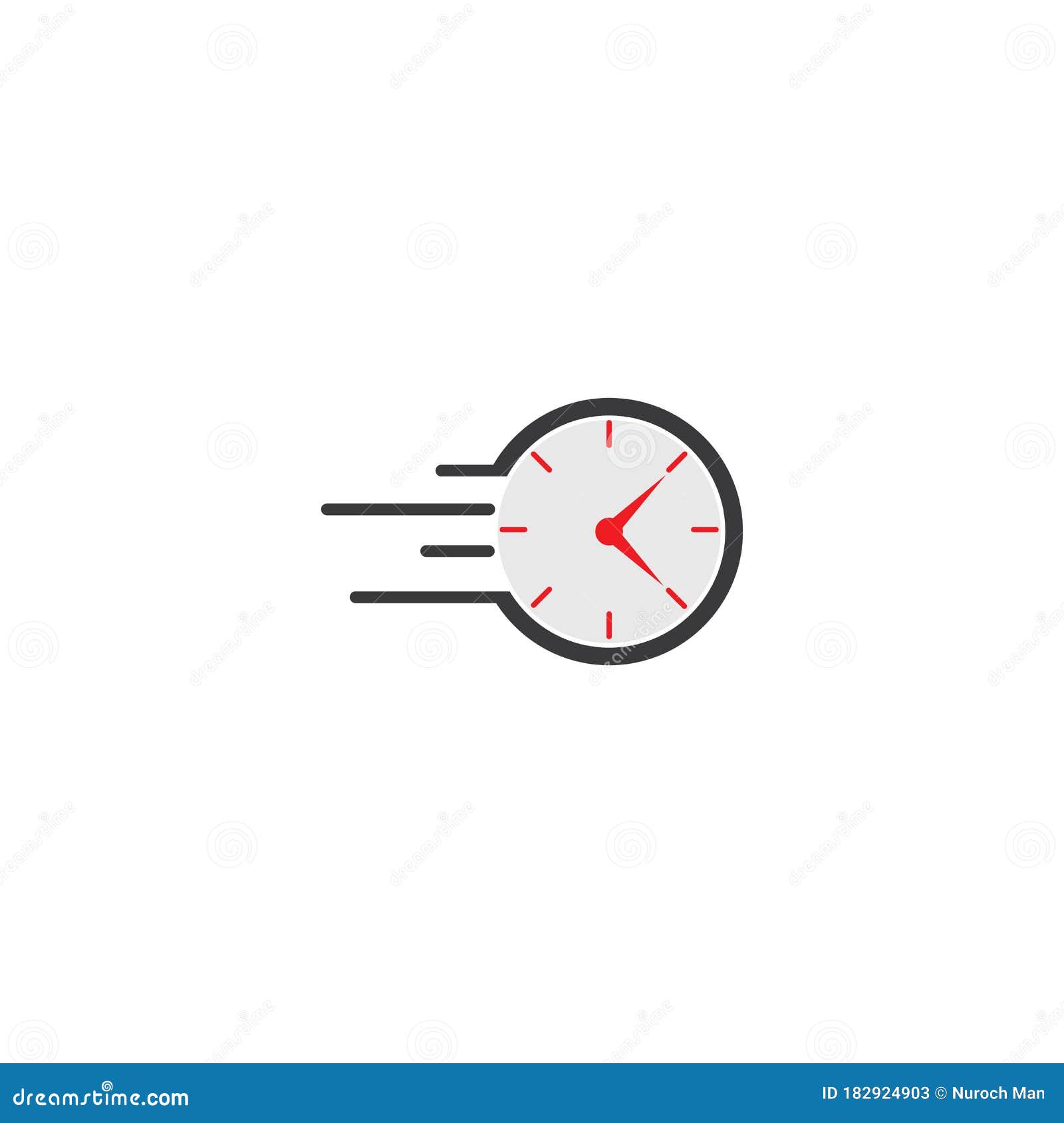 Fast Time Logo Icon Vector Template. Stock Vector - Illustration of ...