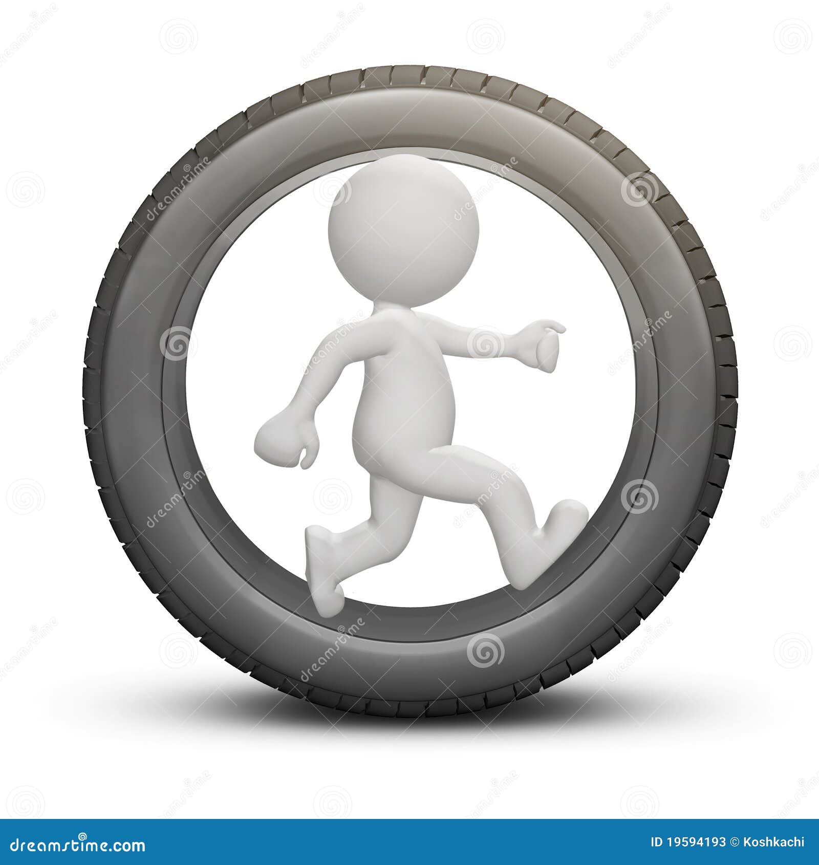 Fast tire stock illustration. Illustration of human, speed - 19594193