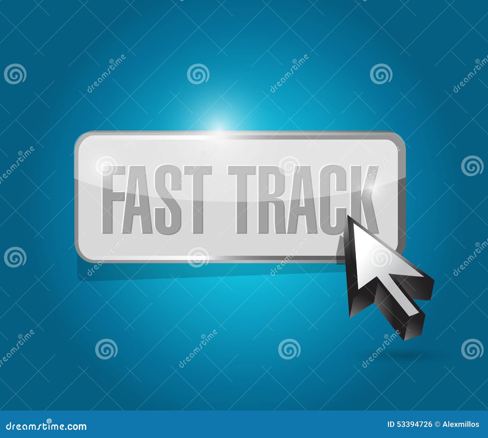 Fast Track Button Sign Concept Stock Illustration - Illustration of ...