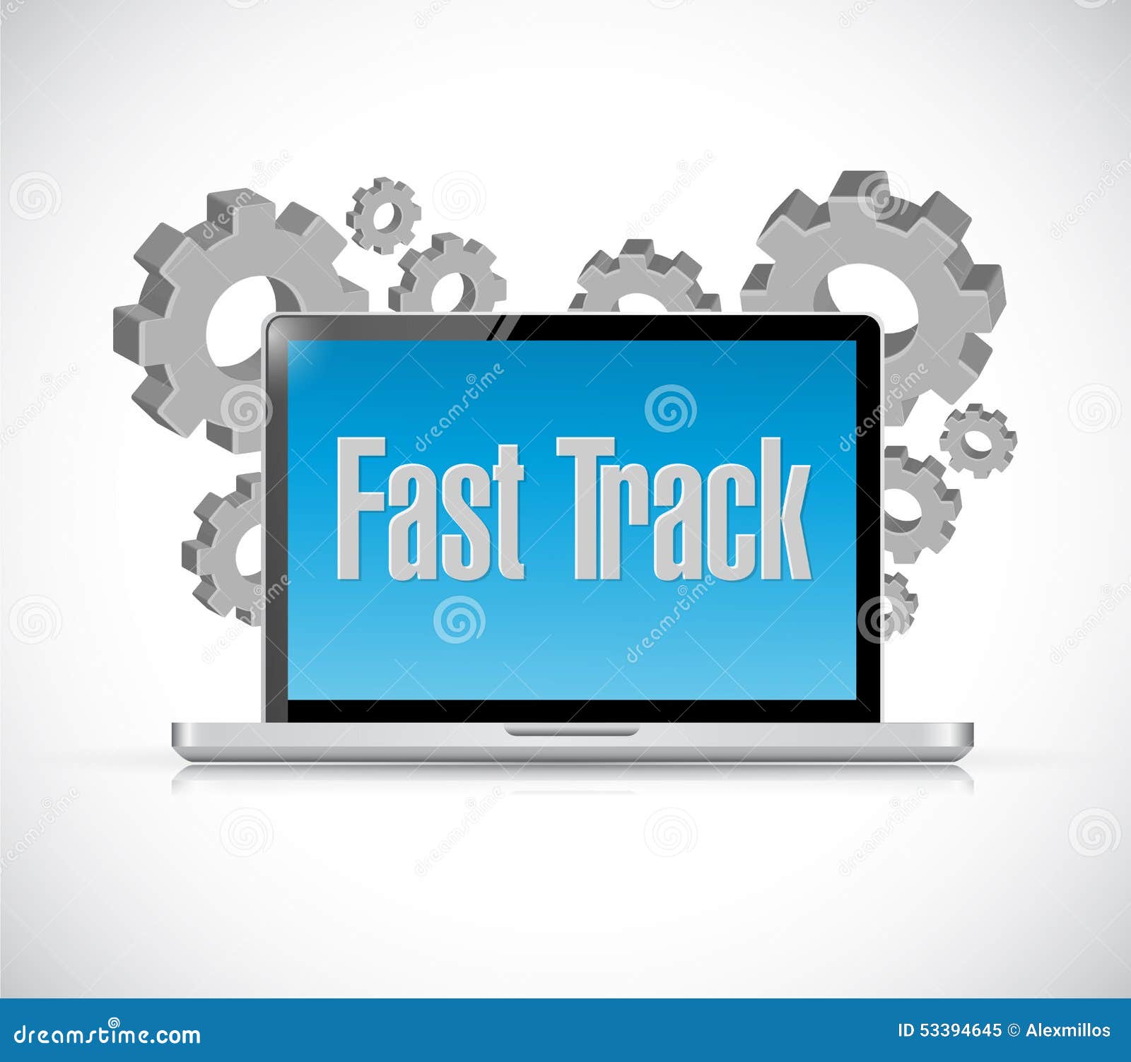 Fast Track Technology Sign Concept Stock Illustration - Illustration of ...