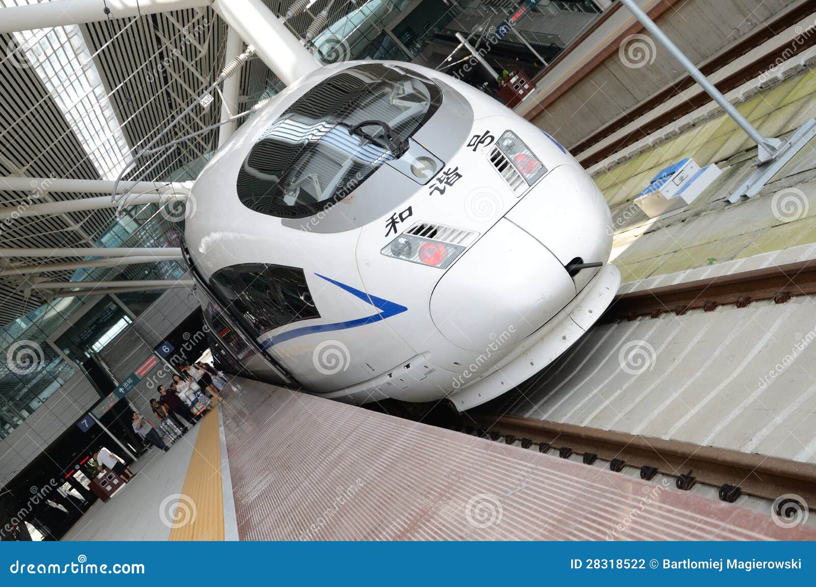 Fast train in China editorial photography. Image of speed - 28318522