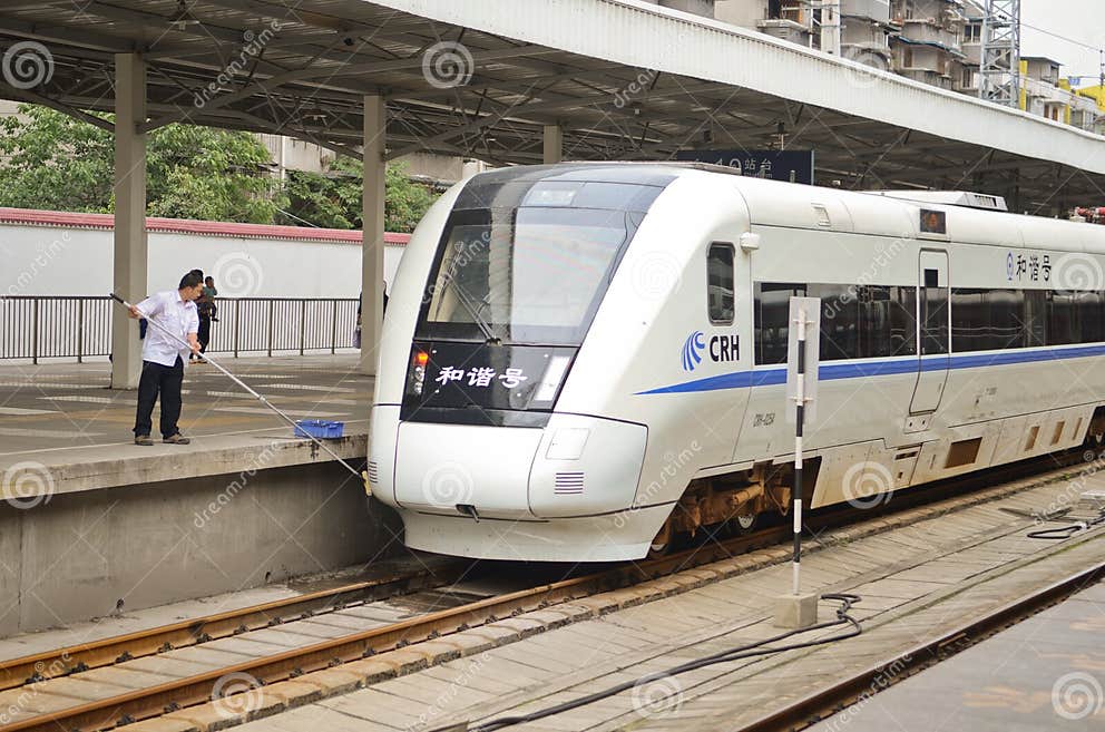 Fast train in China editorial stock image. Image of chengdu - 32672499
