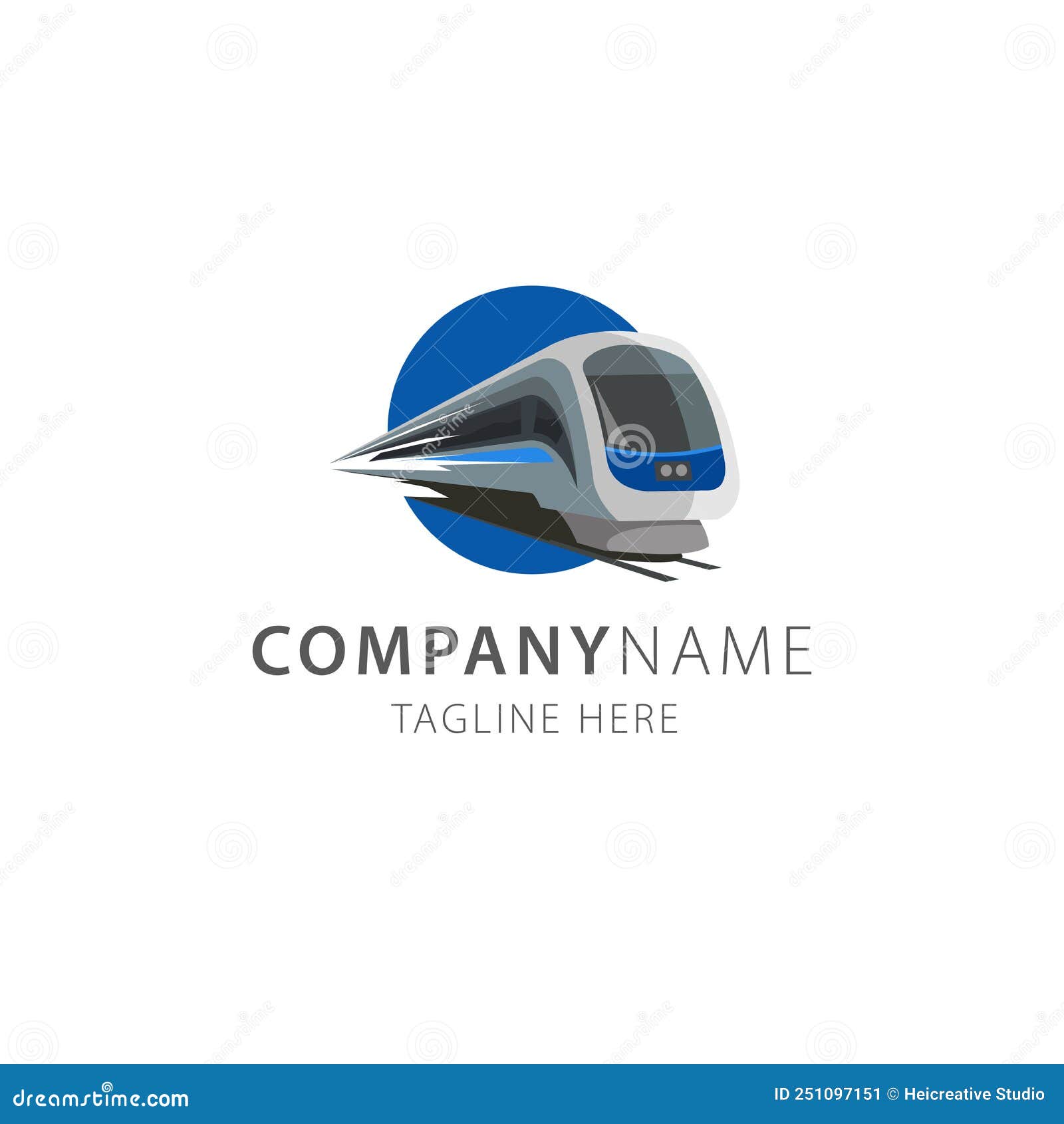 Fast Train Express Logo Vector Illustration Stock Vector - Illustration ...