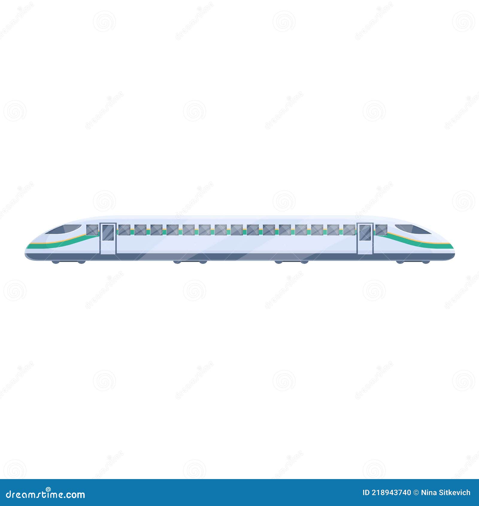 Fast Train Icon, Cartoon Style Stock Vector - Illustration of ...