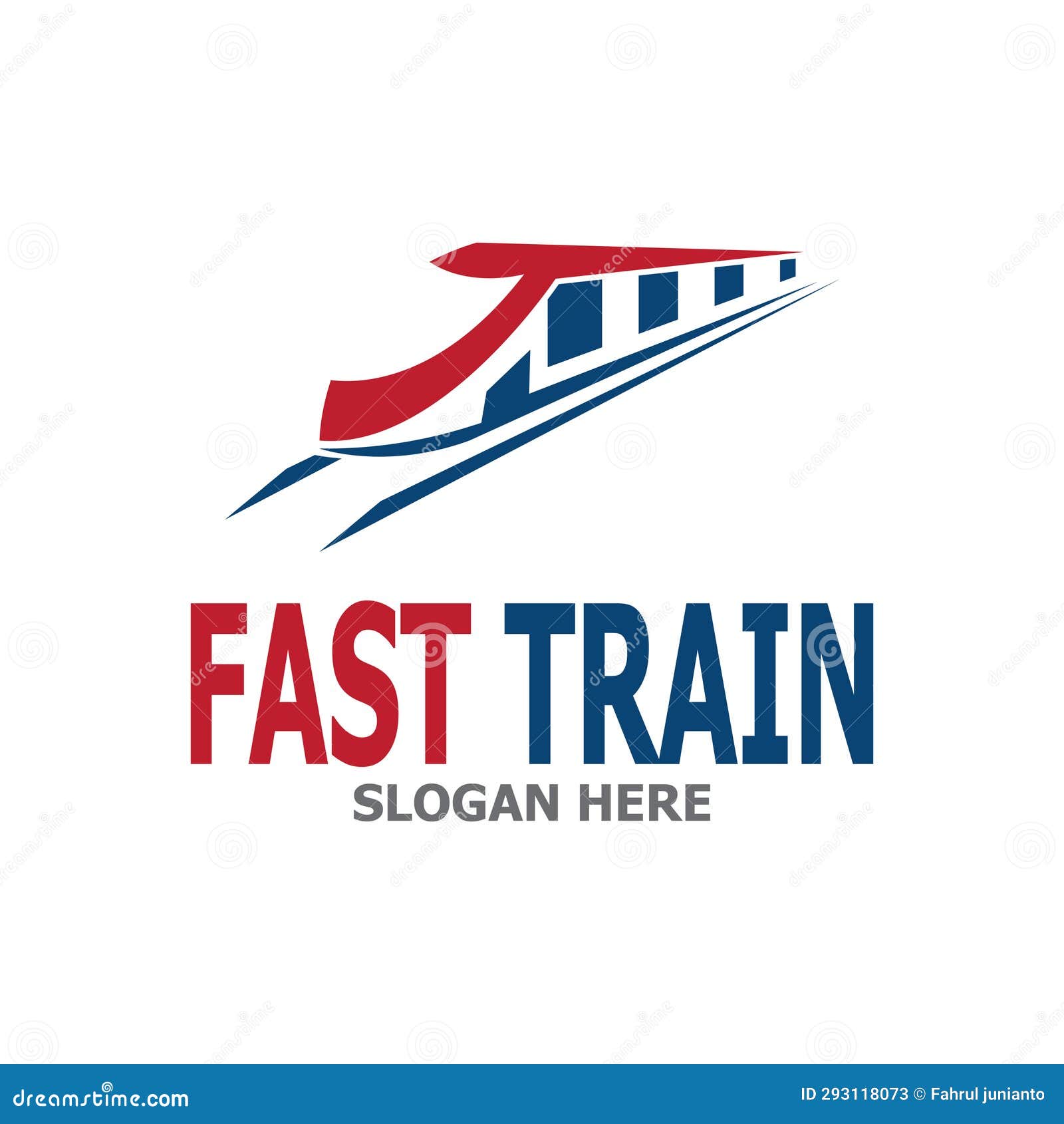 Fast Train Icon Logo Vector Template Stock Illustration - Illustration ...
