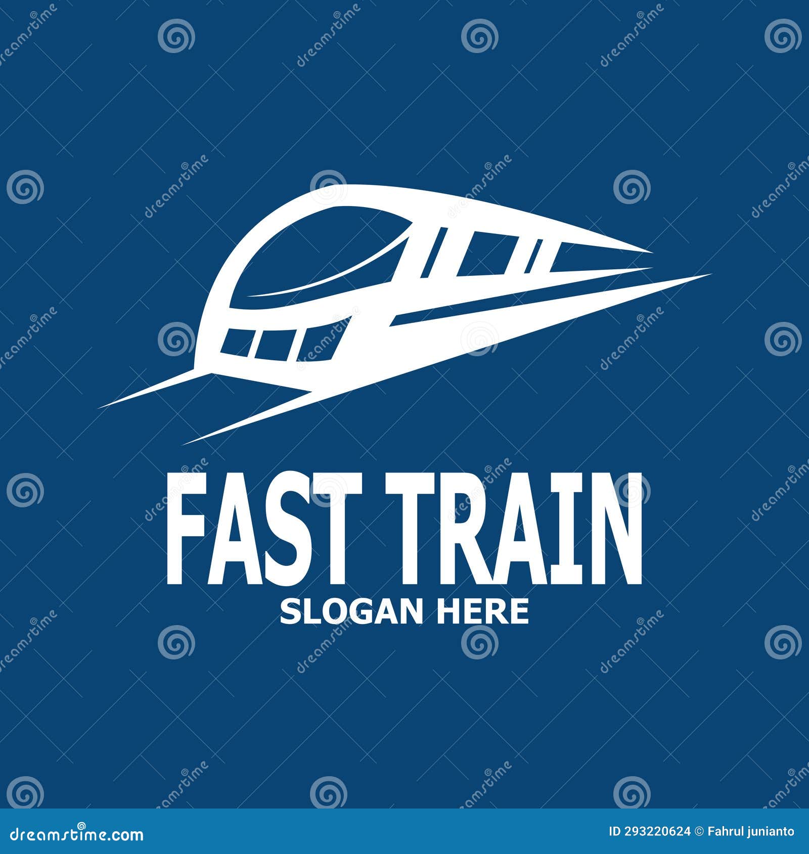 Fast Train Icon Logo Vector Template Stock Illustration - Illustration ...