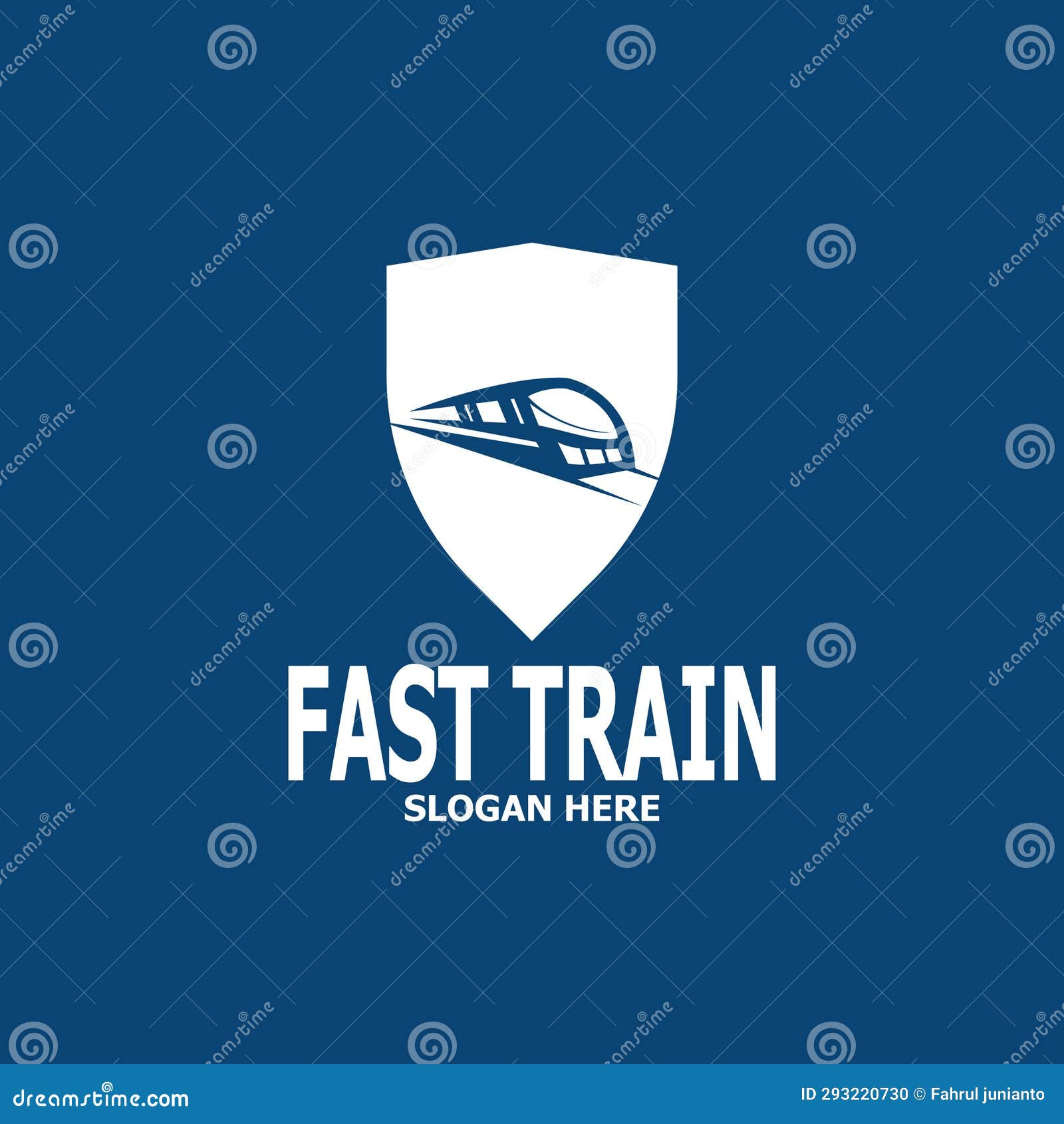 Fast Train Icon Logo Vector Template Stock Illustration - Illustration ...