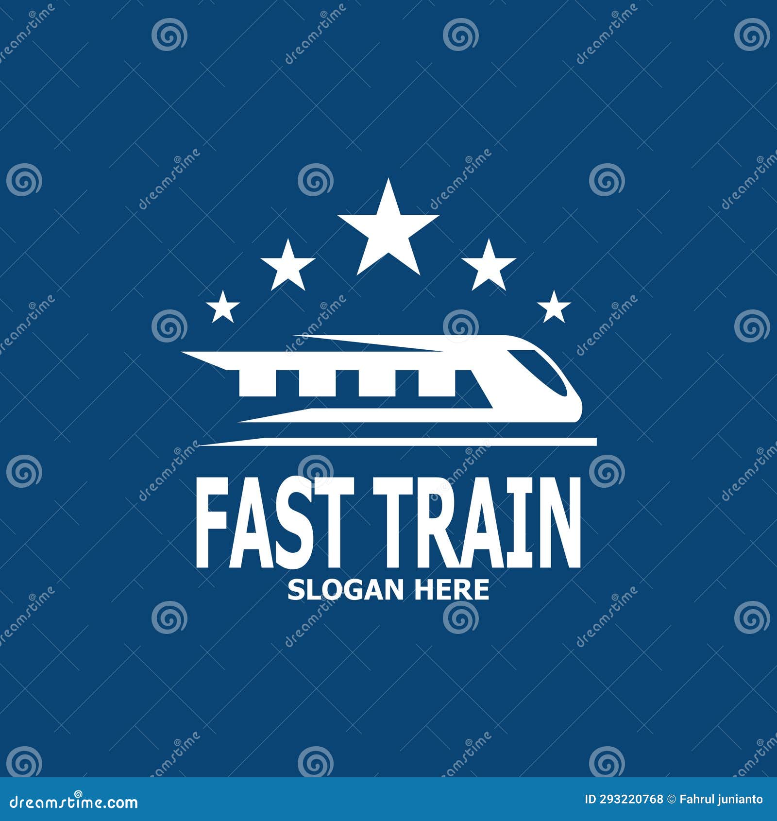 Fast Train Icon Logo Vector Template Stock Vector - Illustration of ...