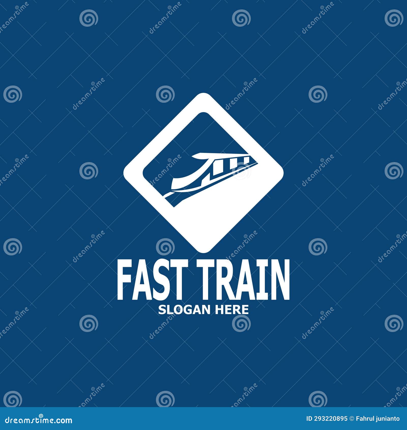 Fast Train Icon Logo Vector Template Stock Vector - Illustration of ...