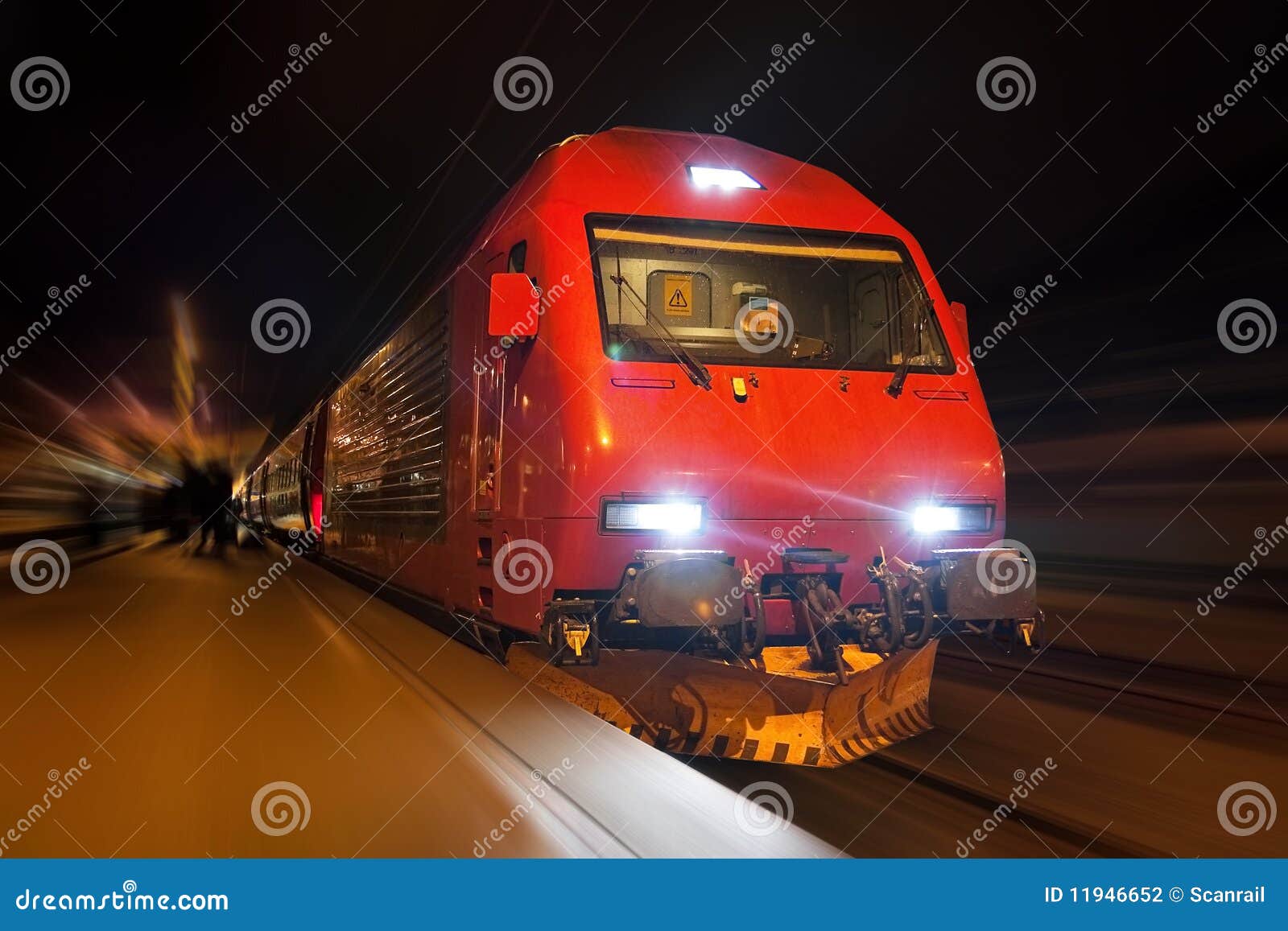 Fast Train with Motion Blur Stock Photo - Image of norway, aerodynamic ...