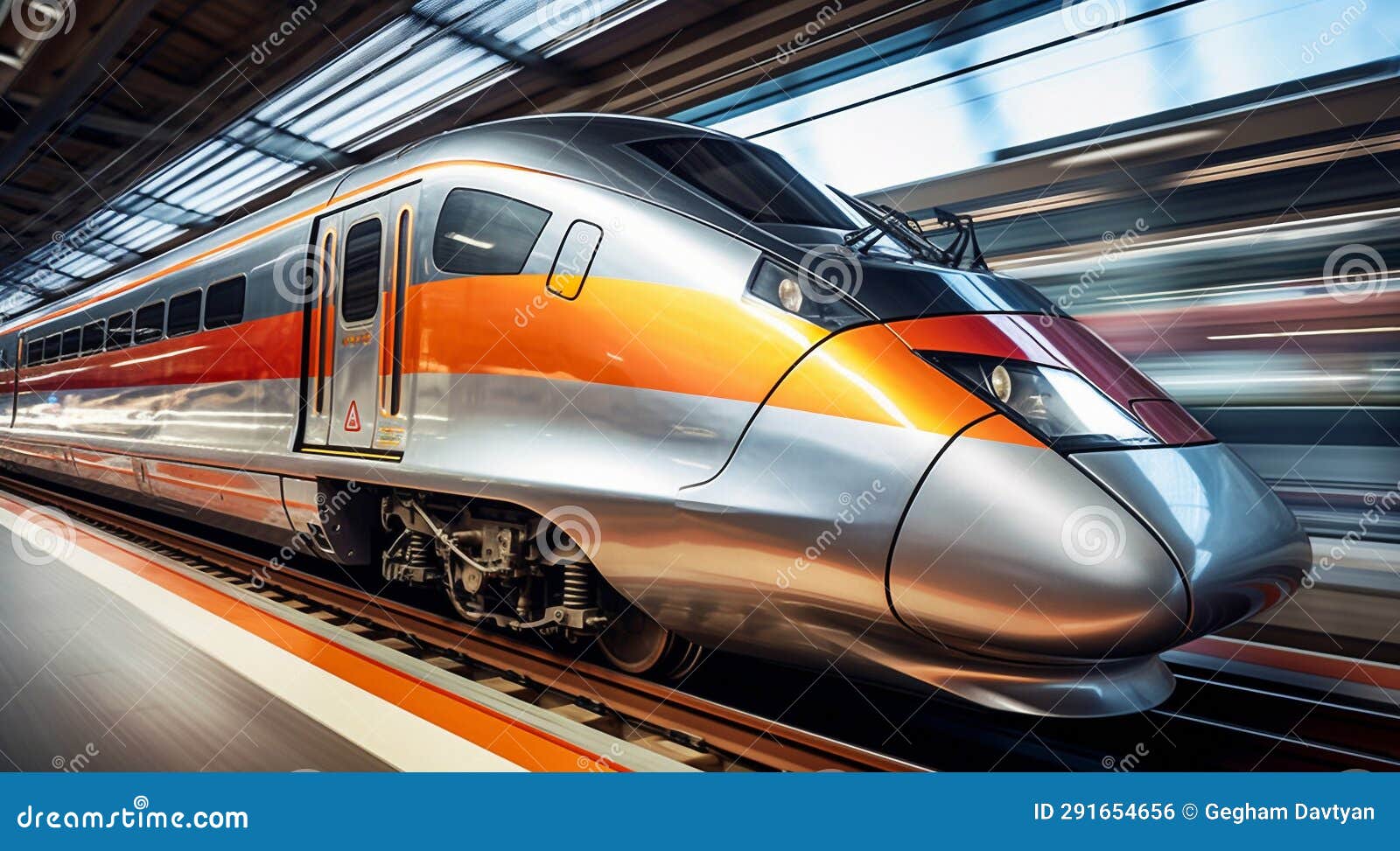 Train on the Rails, Train on the Railway, Train in Motion, Train on the ...