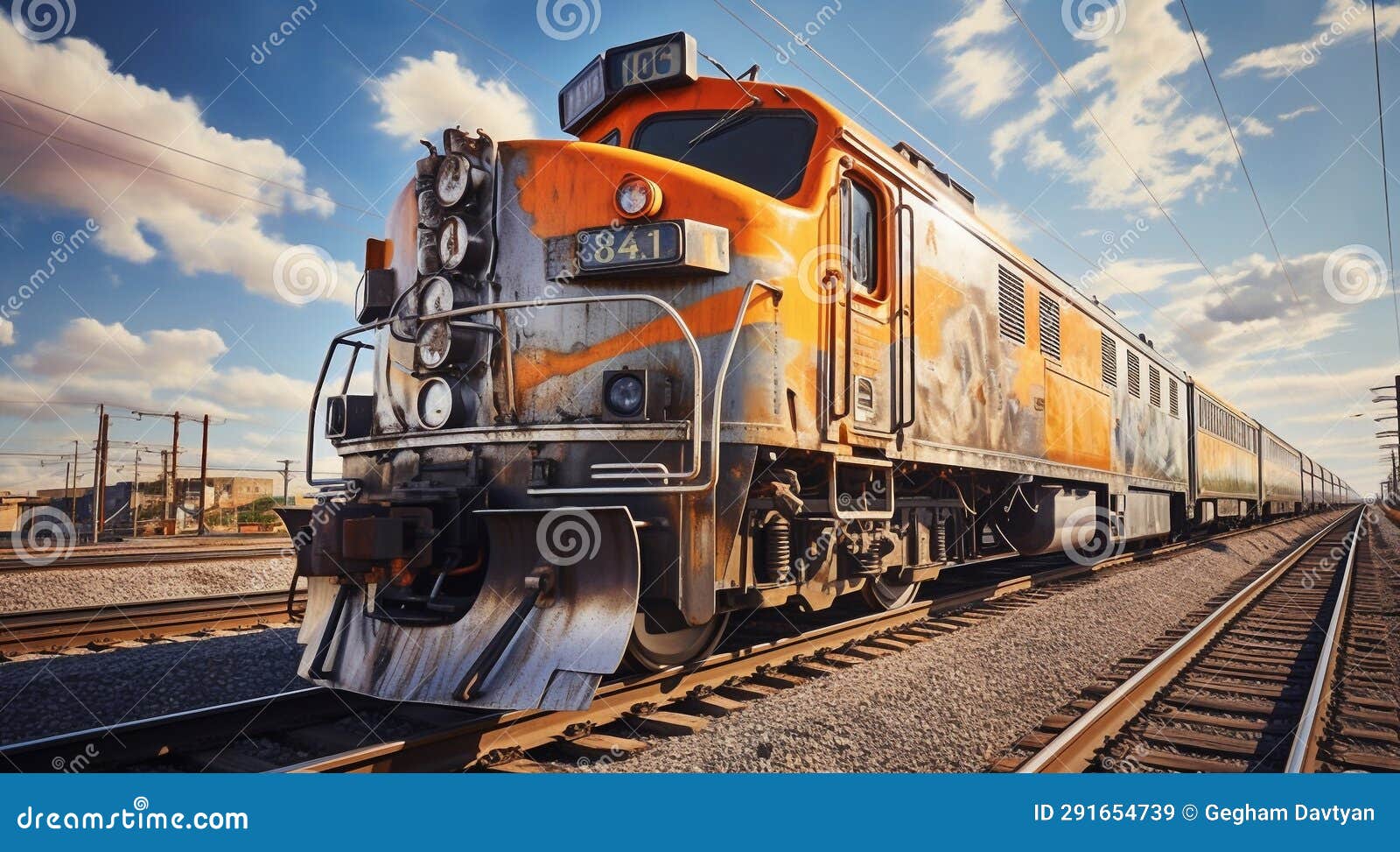 Train on the Rails, Train on the Railway, Train in Motion, Train on the ...