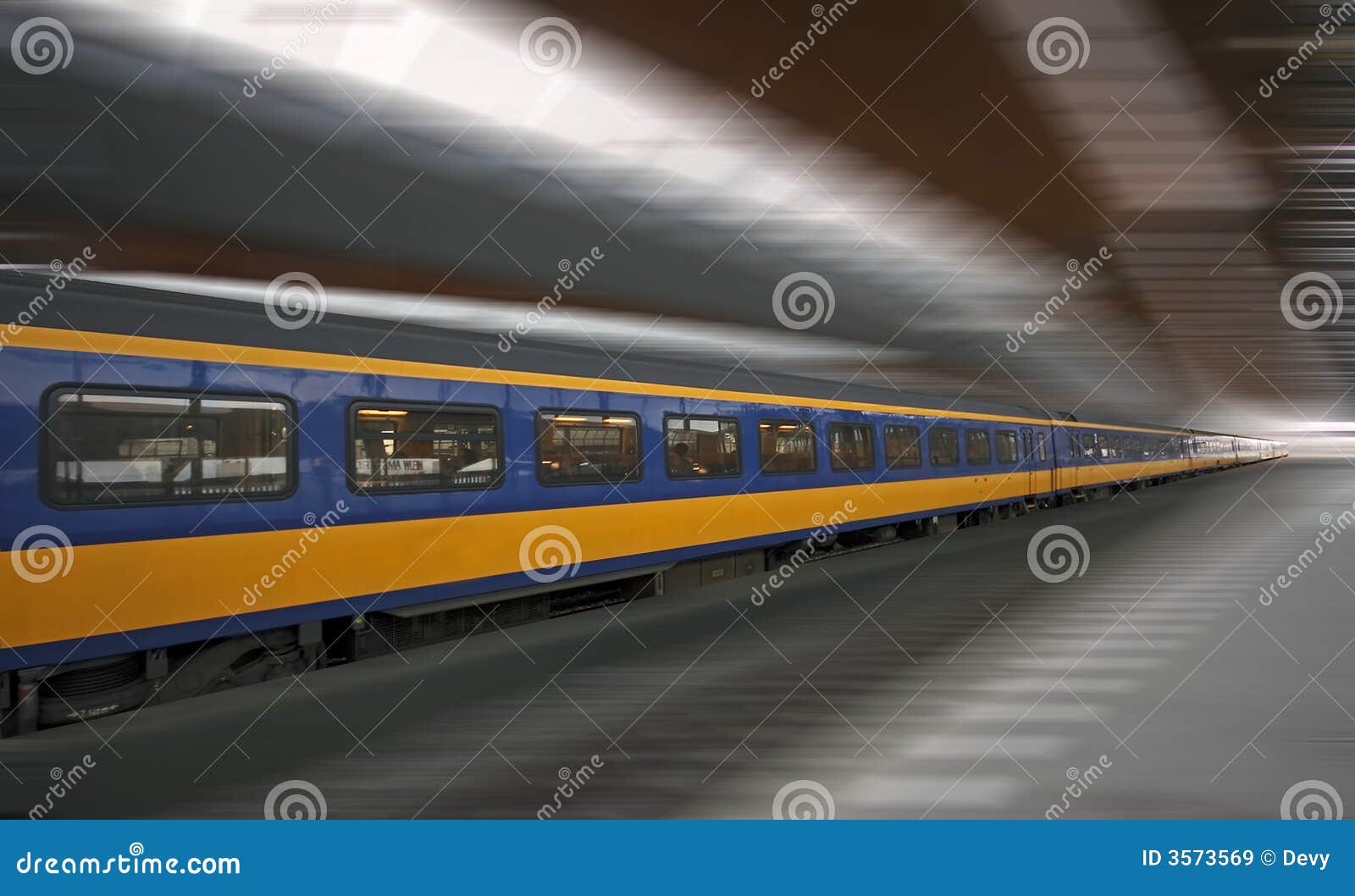 Fast Train Running in Holland Stock Image - Image of outdoor ...