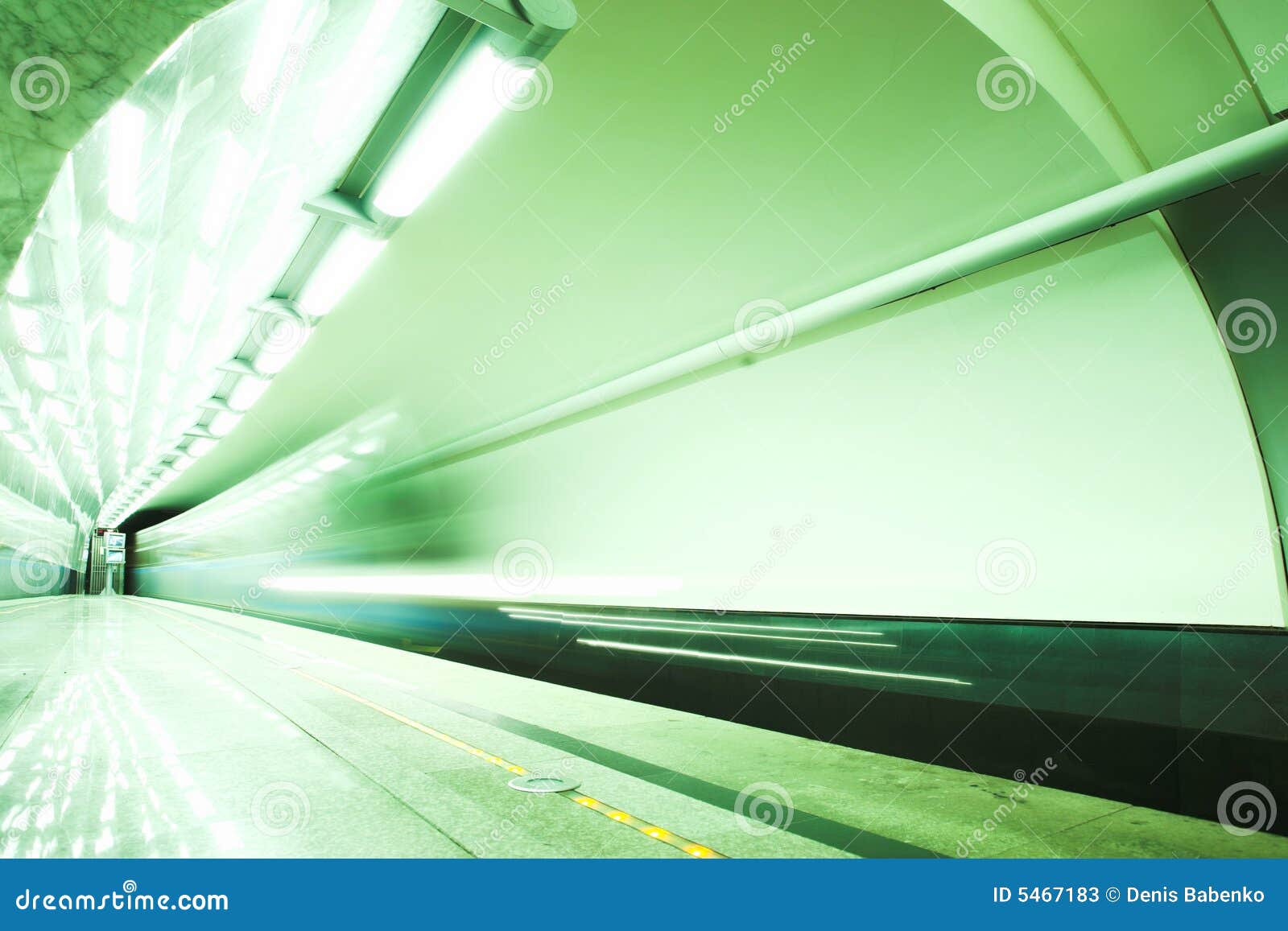 Fast train in subway stock image. Image of inside, city - 5467183