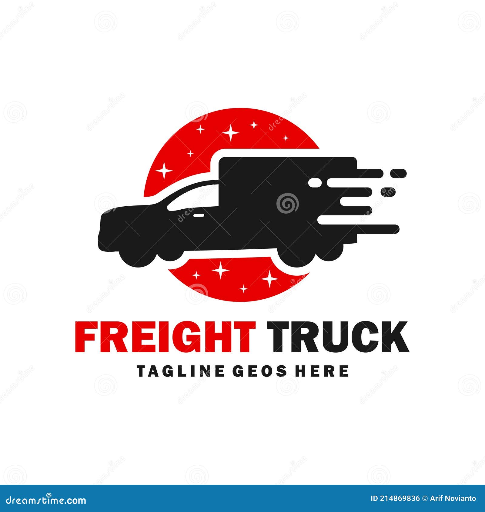 Fast transport truck logo stock vector. Illustration of moving - 214869836