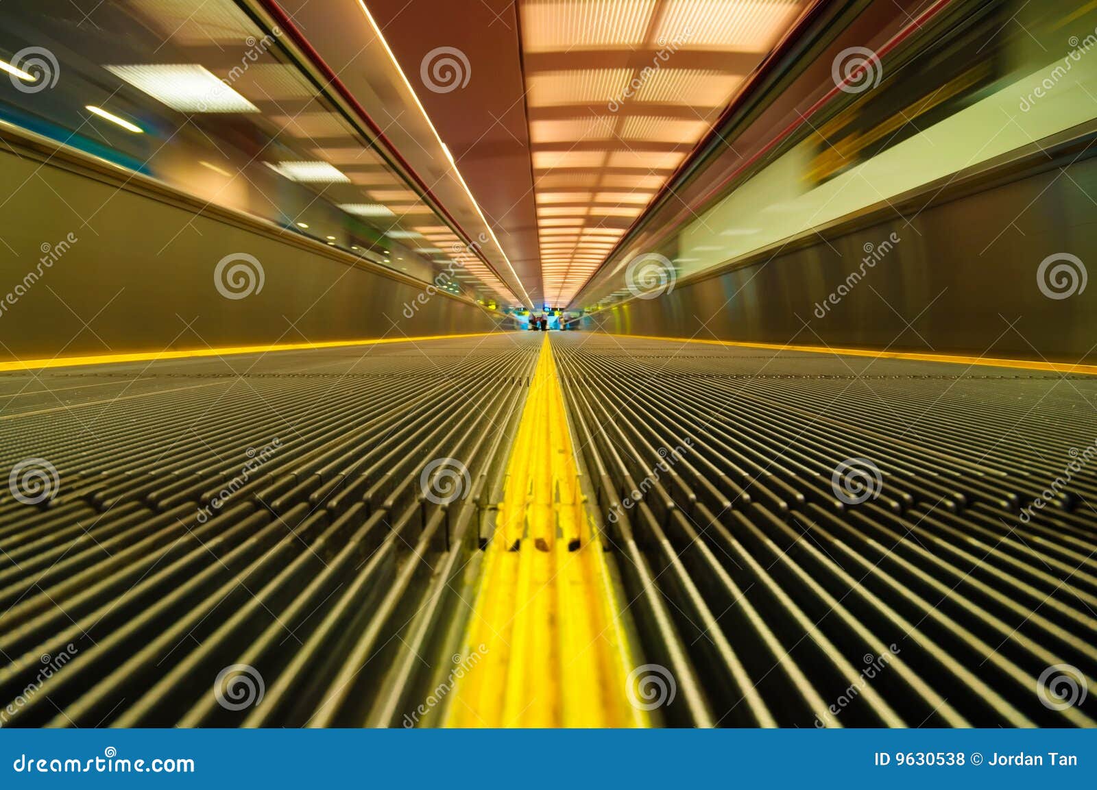 Fast travelator stock photo. Image of groove, travelator - 9630538