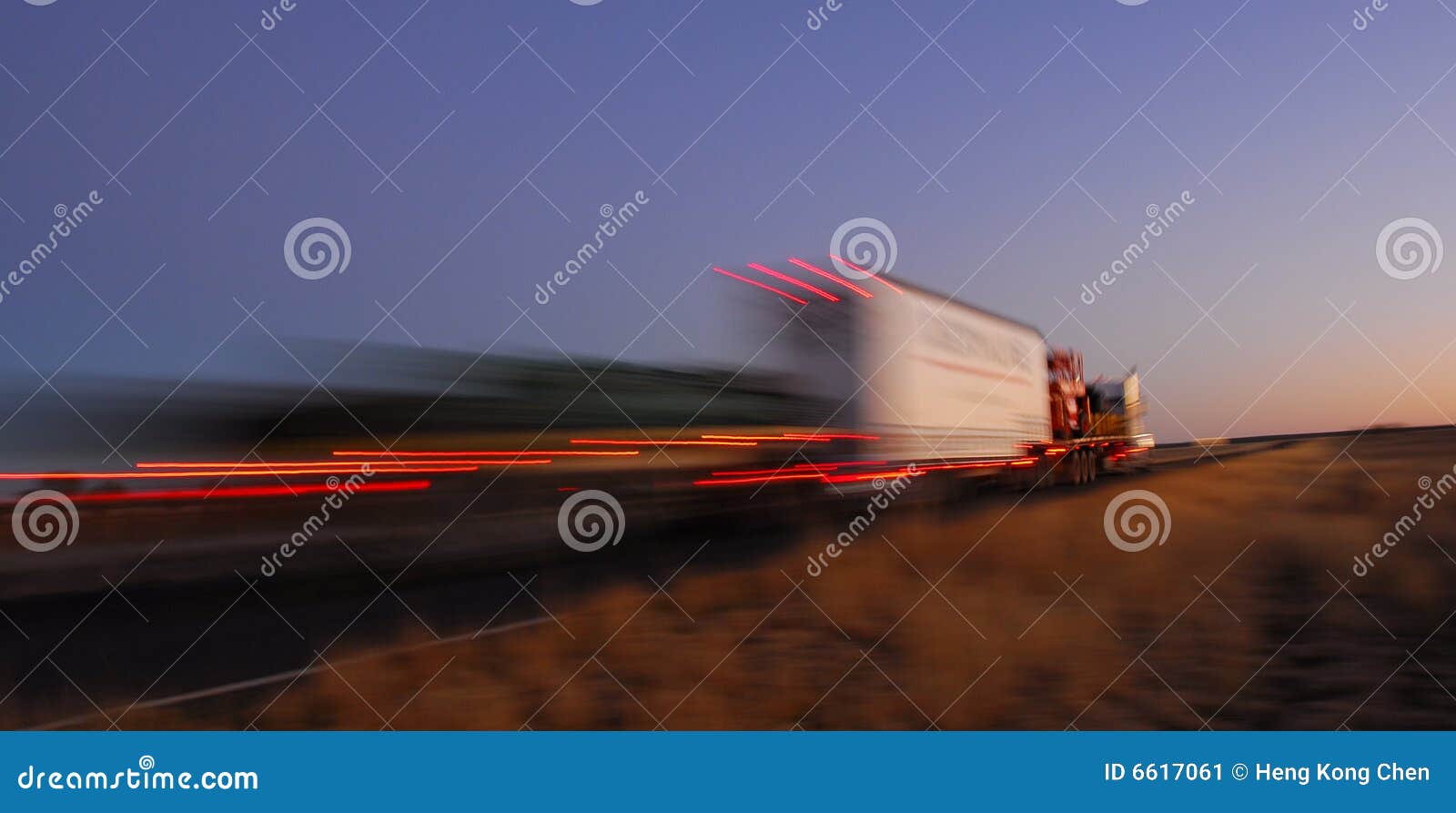 Fast truck in motion stock image. Image of blur, trails - 6617061
