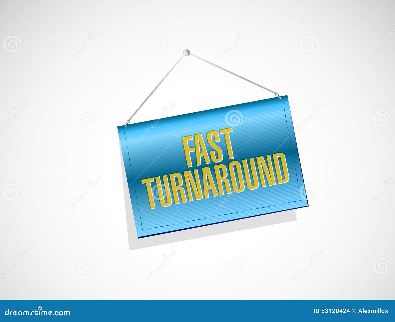 Fast Turnaround Banner Sign Illustration Stock Illustration ...