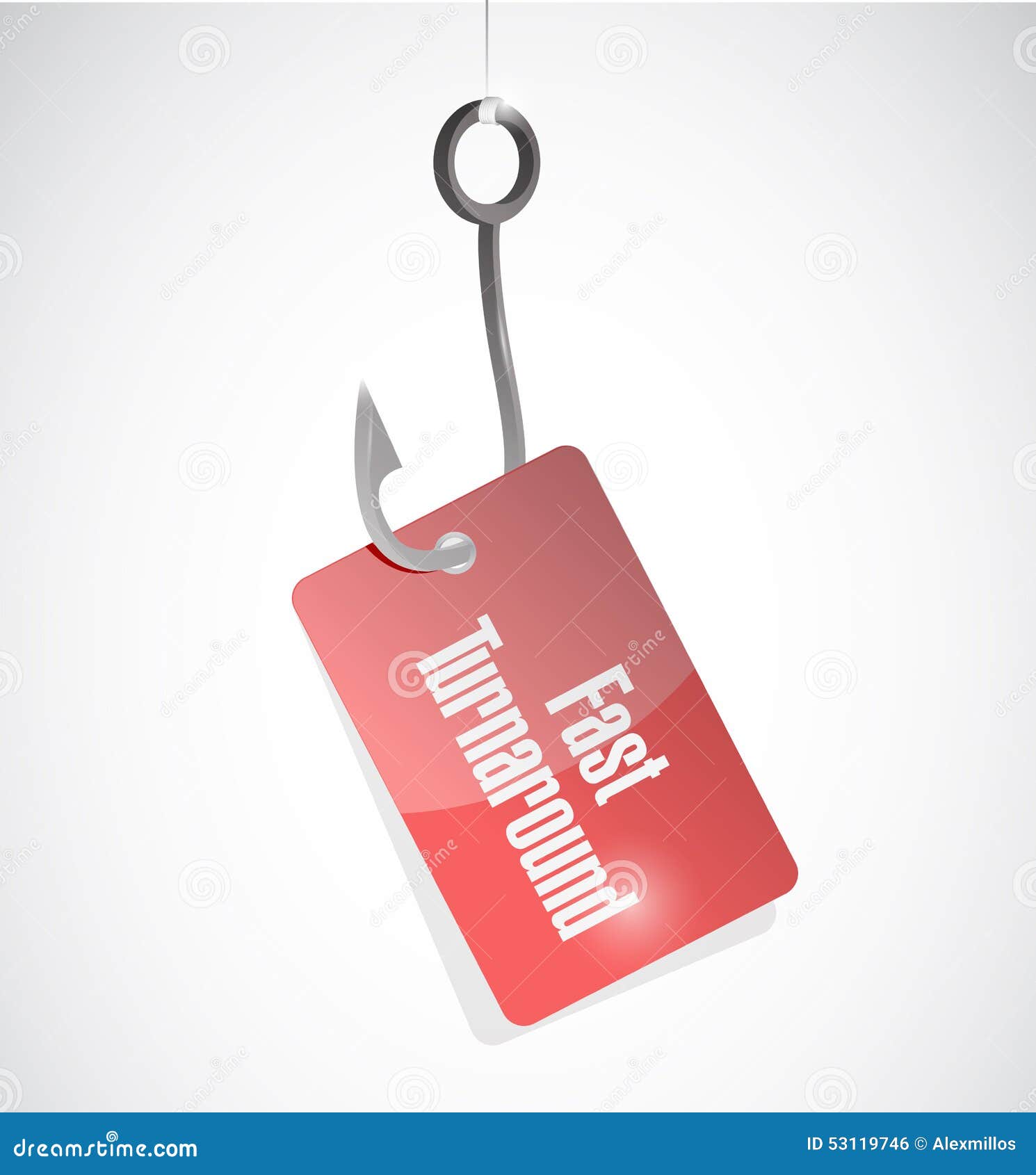 Fast Turnaround Hook Tag Sign Illustration Stock Illustration ...