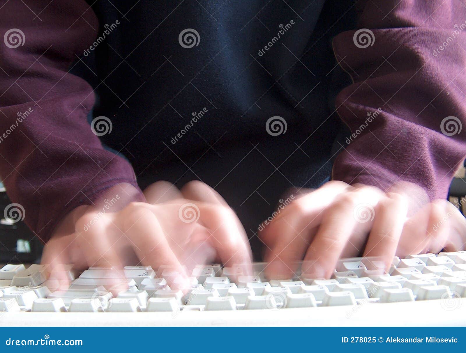 Fast typing stock image. Image of blur, person, customer - 278025