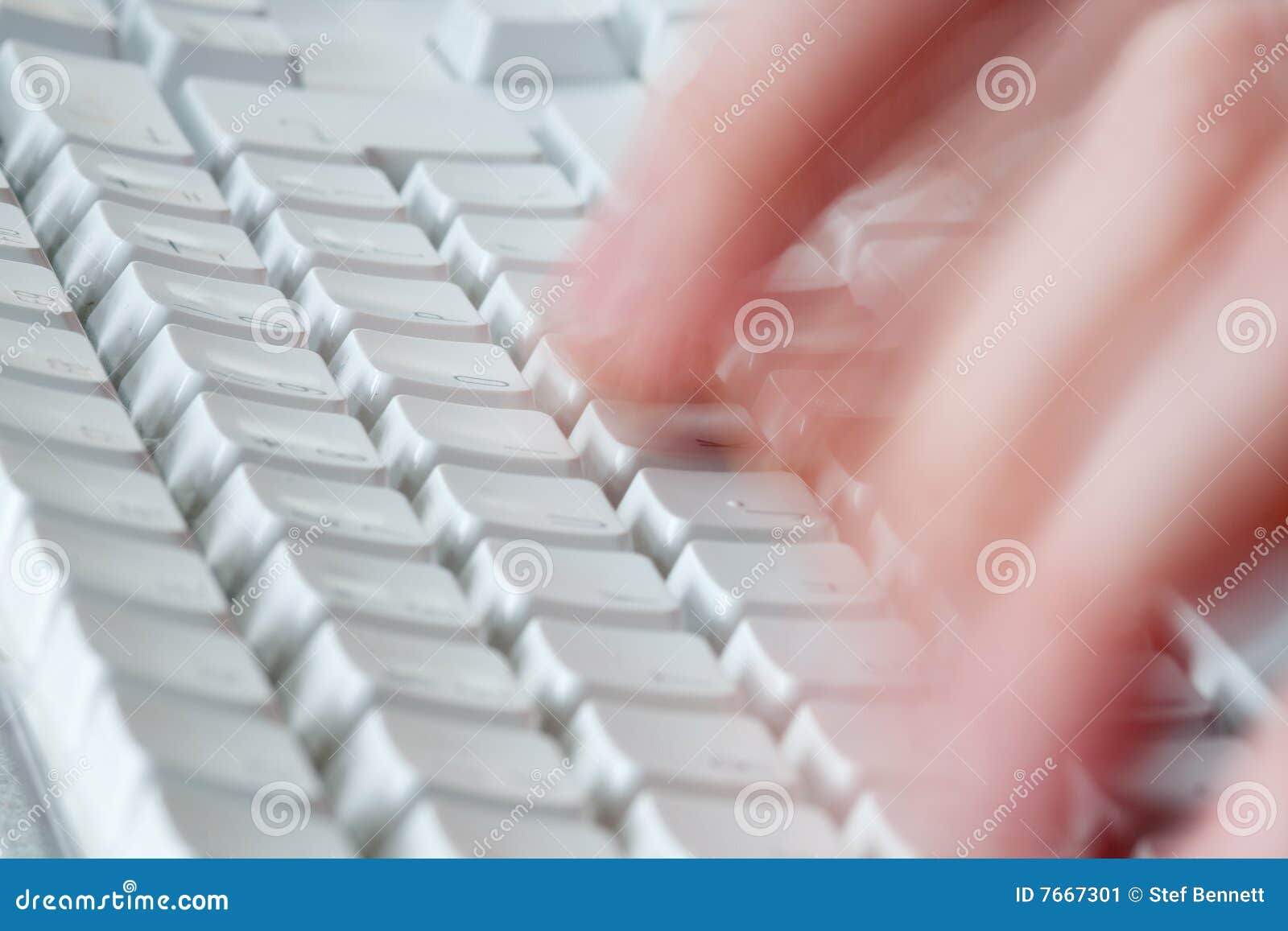 Fast typing stock image. Image of hand, employee, occupation - 7667301